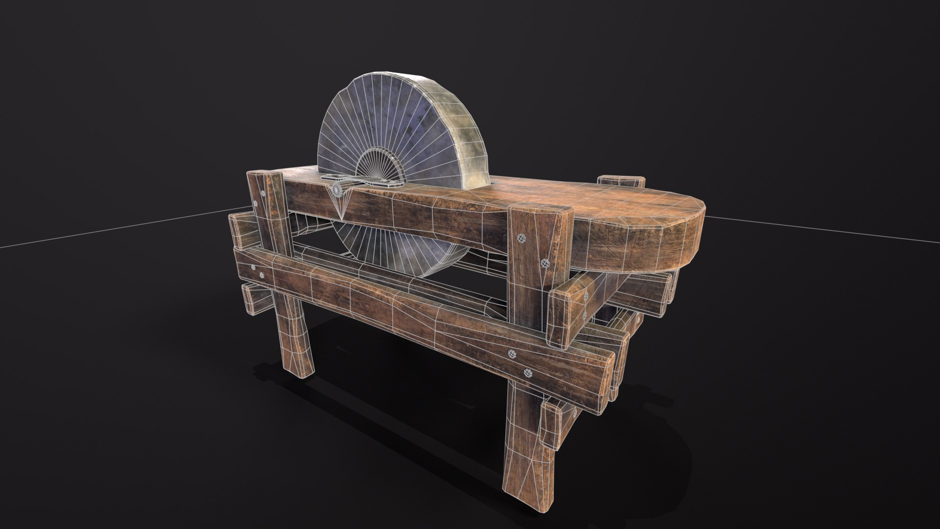 3D Model Medieval Grindstone - TurboSquid 2175261