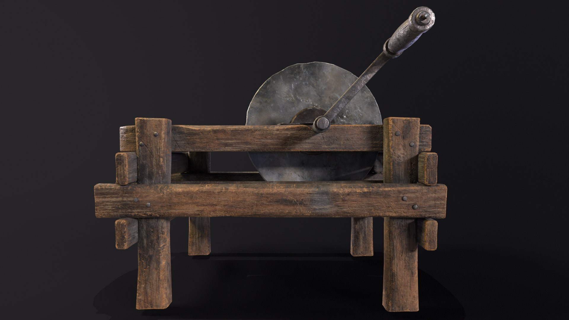 3D Model Medieval Grindstone - TurboSquid 2175261
