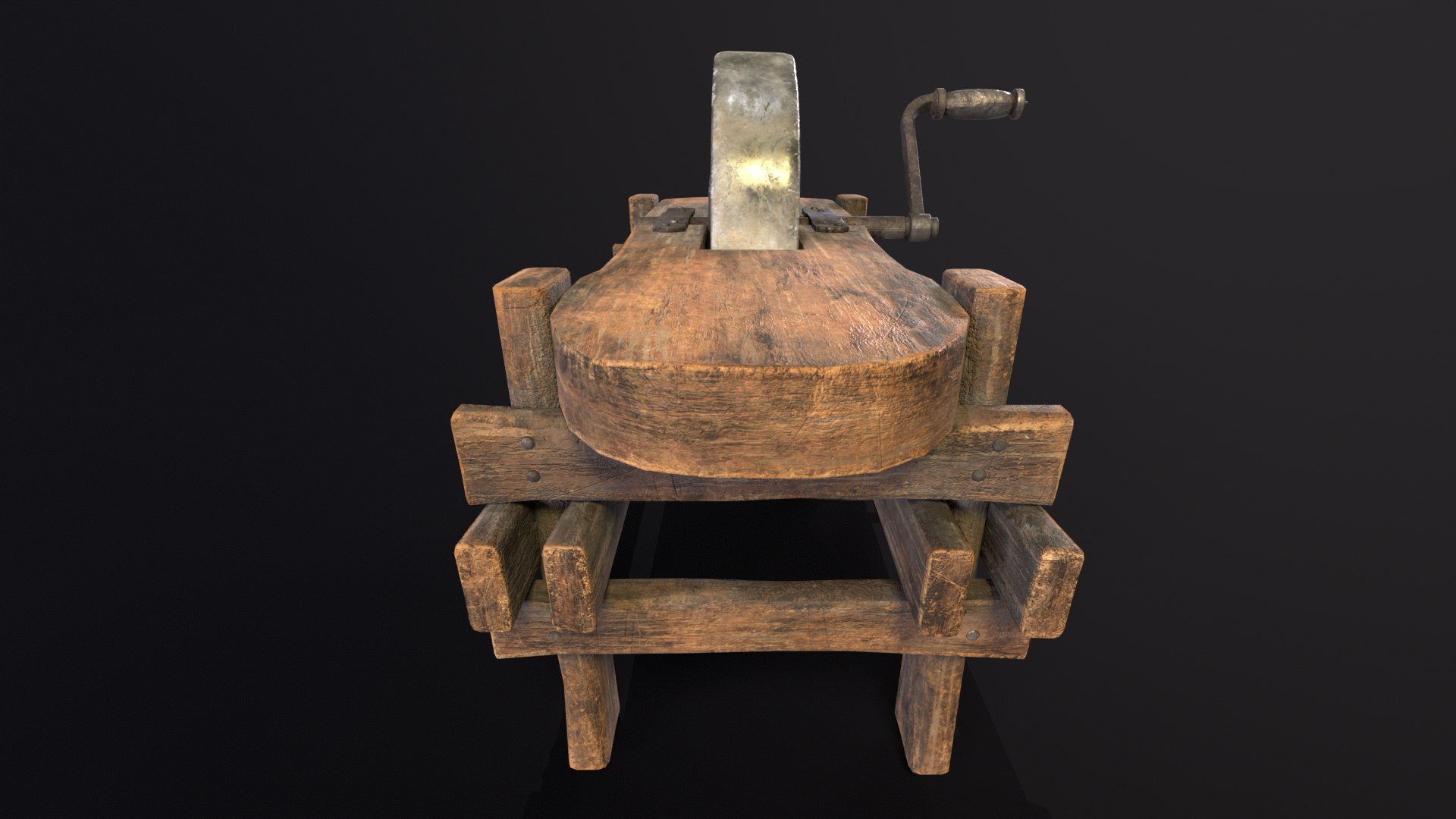 3D model Medieval Grindstone - TurboSquid 2175261