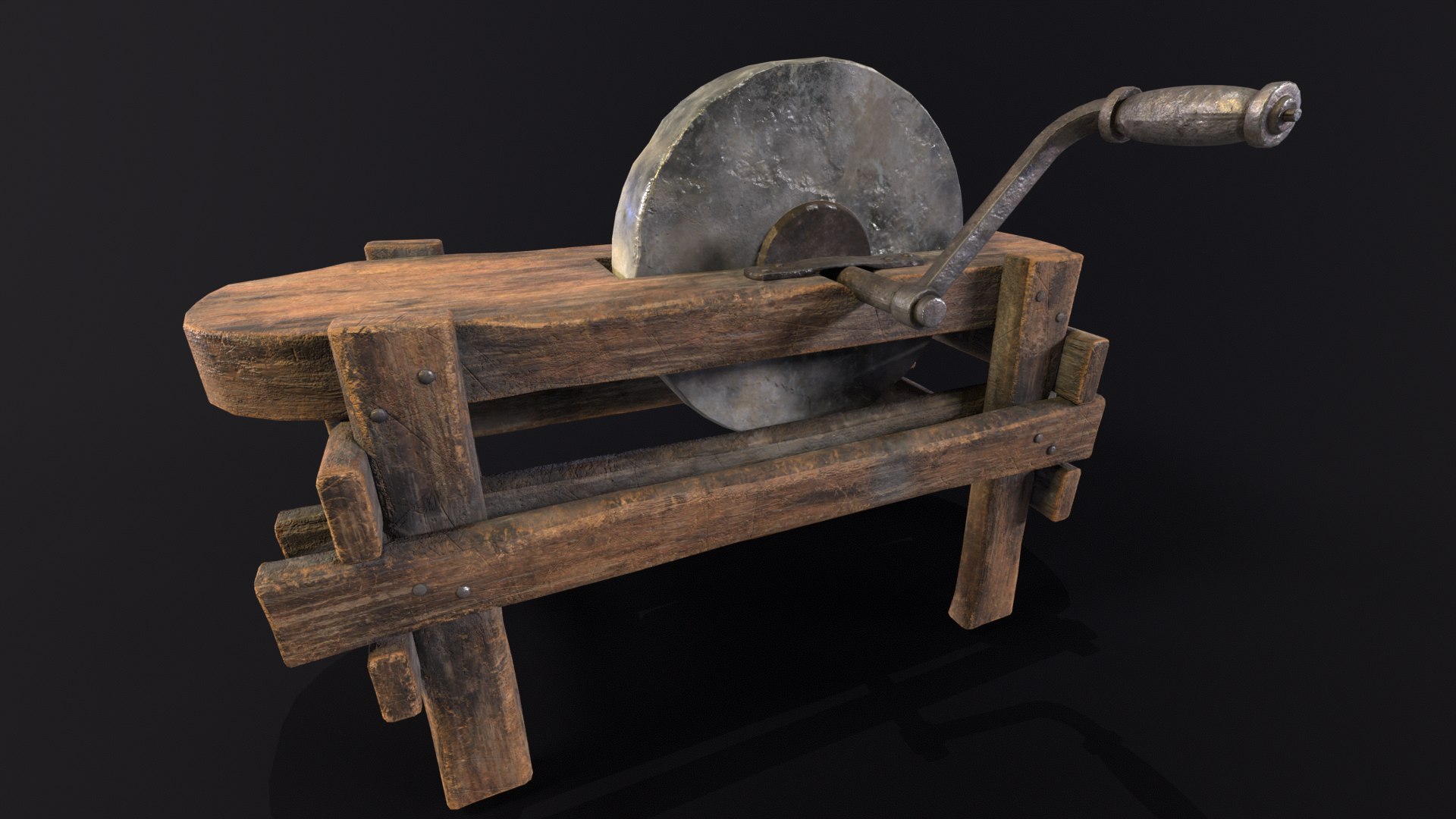 3D Model Medieval Grindstone - TurboSquid 2175261