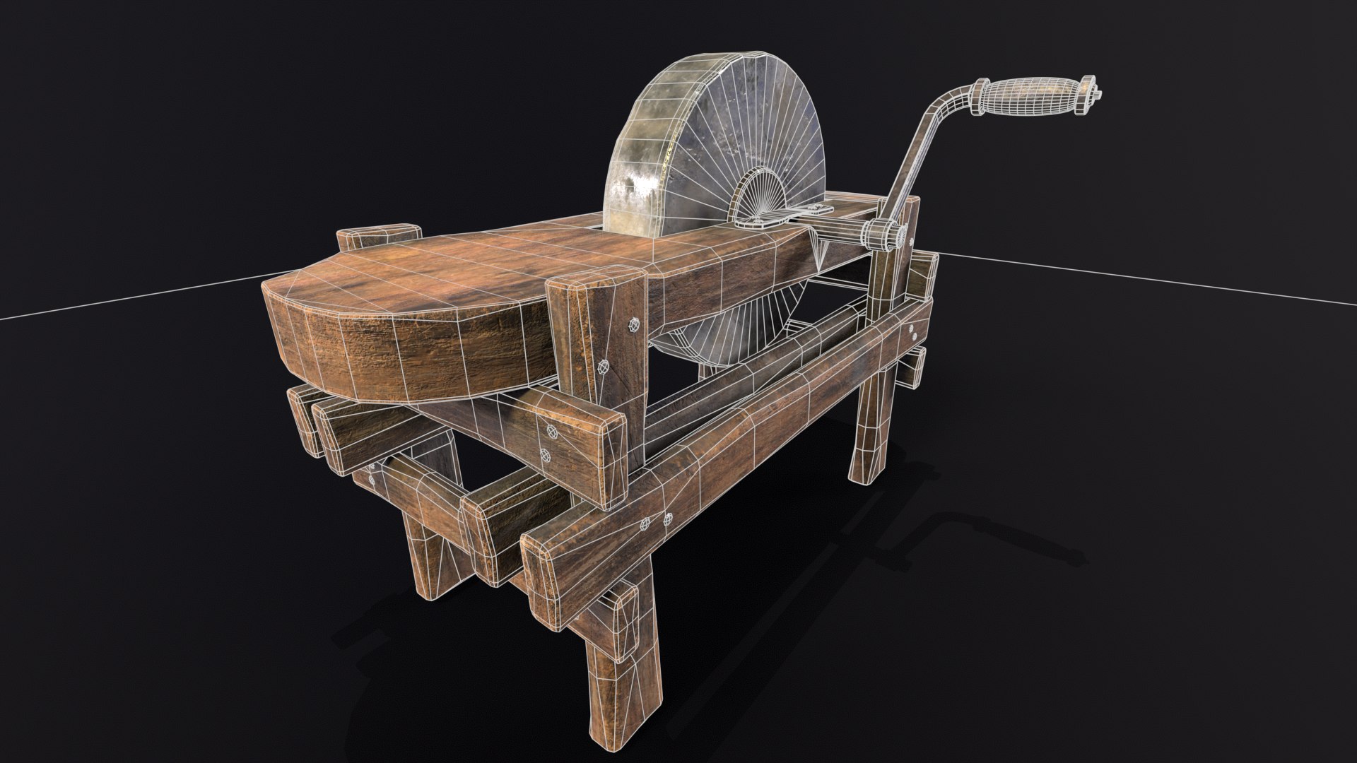 3D Model Medieval Grindstone - TurboSquid 2175261