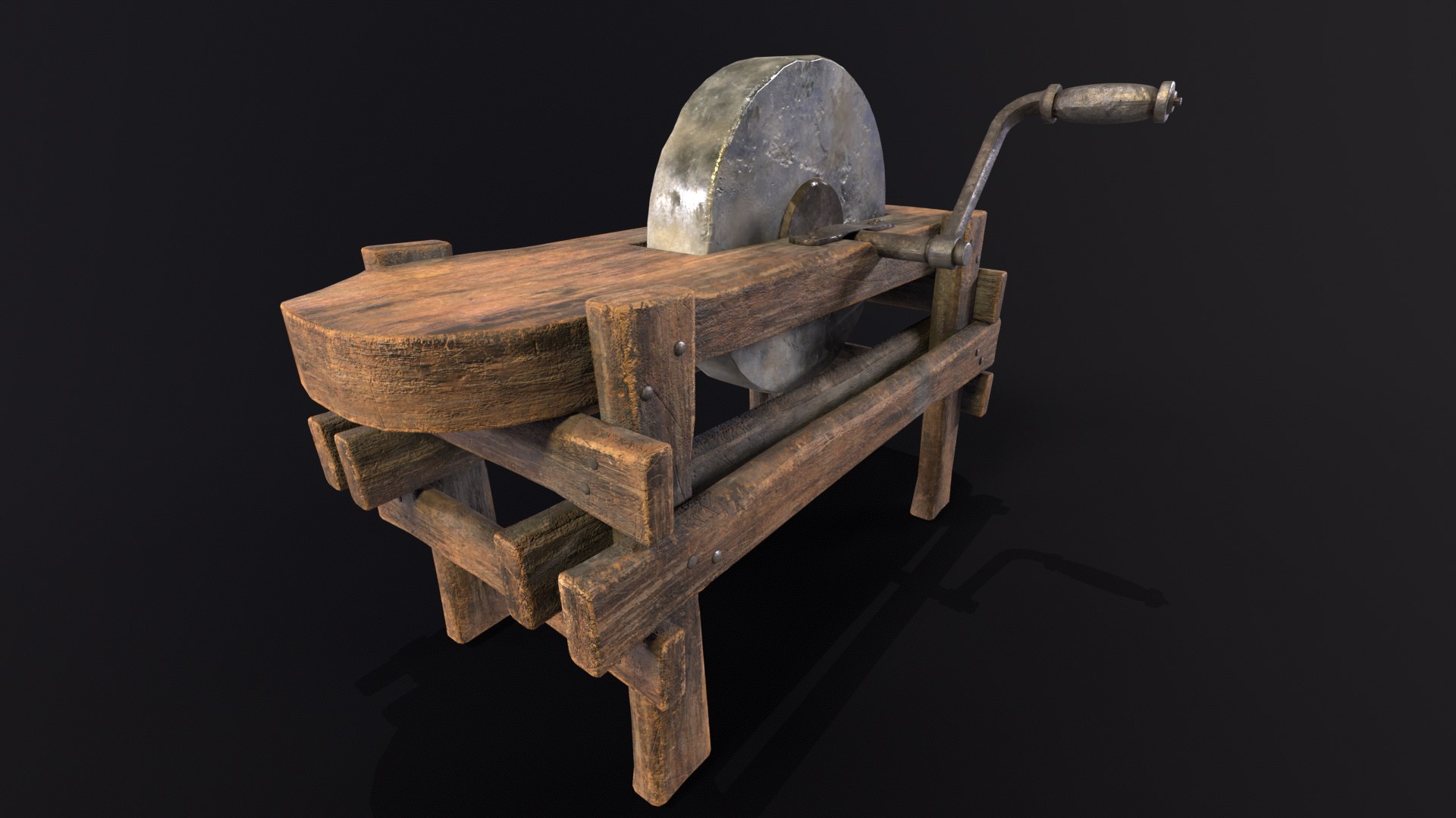3D Model Medieval Grindstone - TurboSquid 2175261