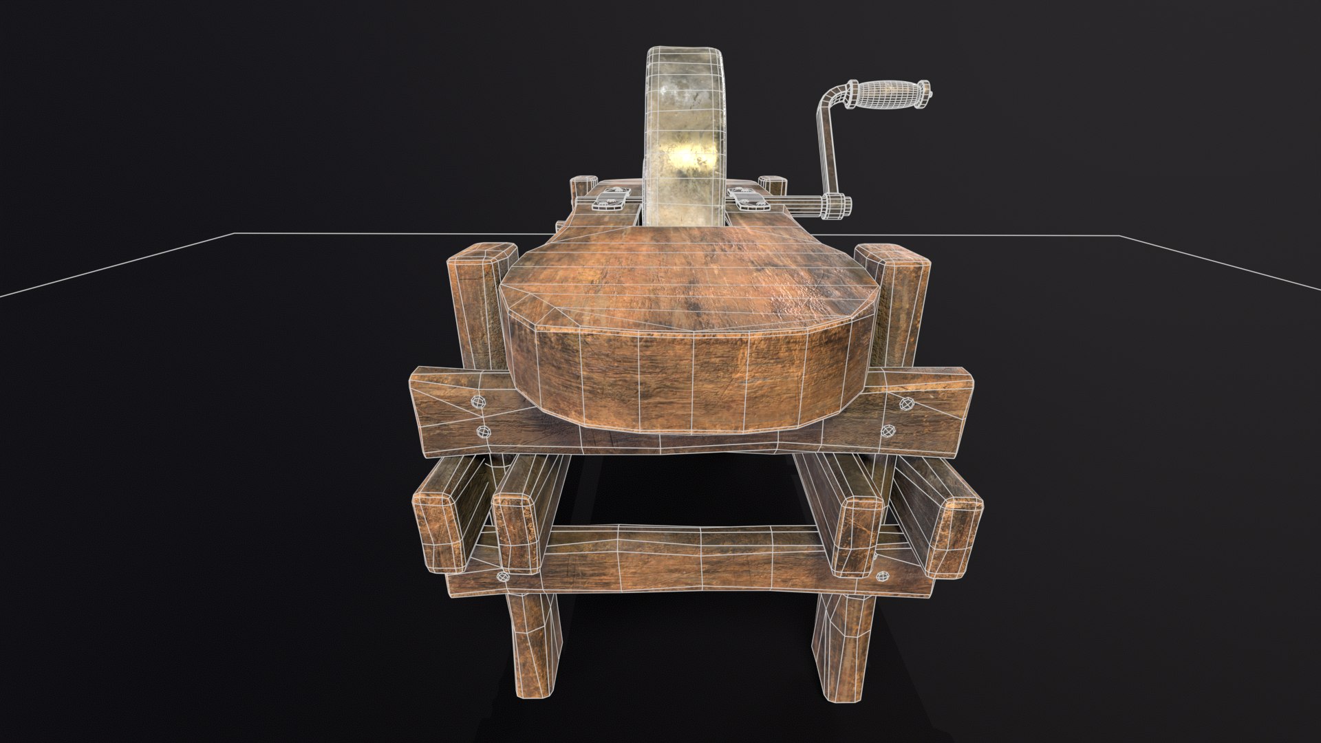 3D model Medieval Grindstone - TurboSquid 2175261