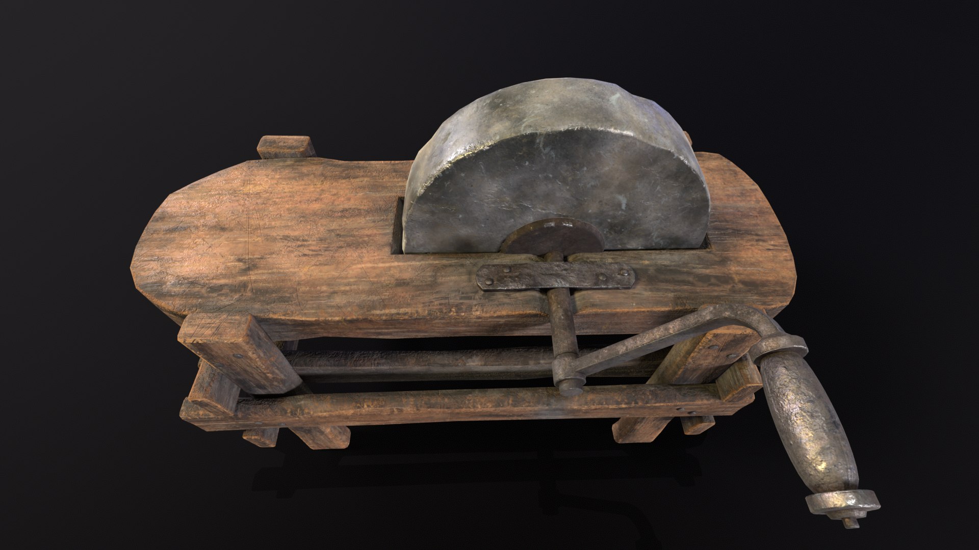 3D Model Medieval Grindstone - TurboSquid 2175261