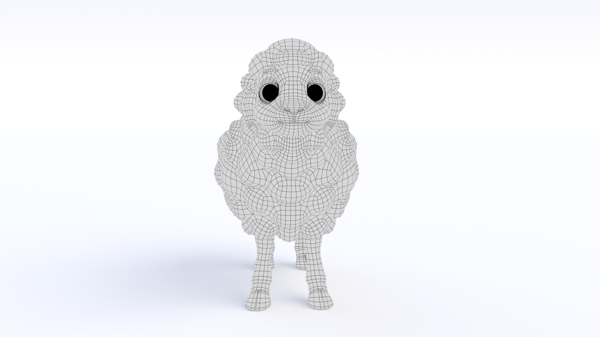 3D Cartoon Sheep Model - TurboSquid 2423977