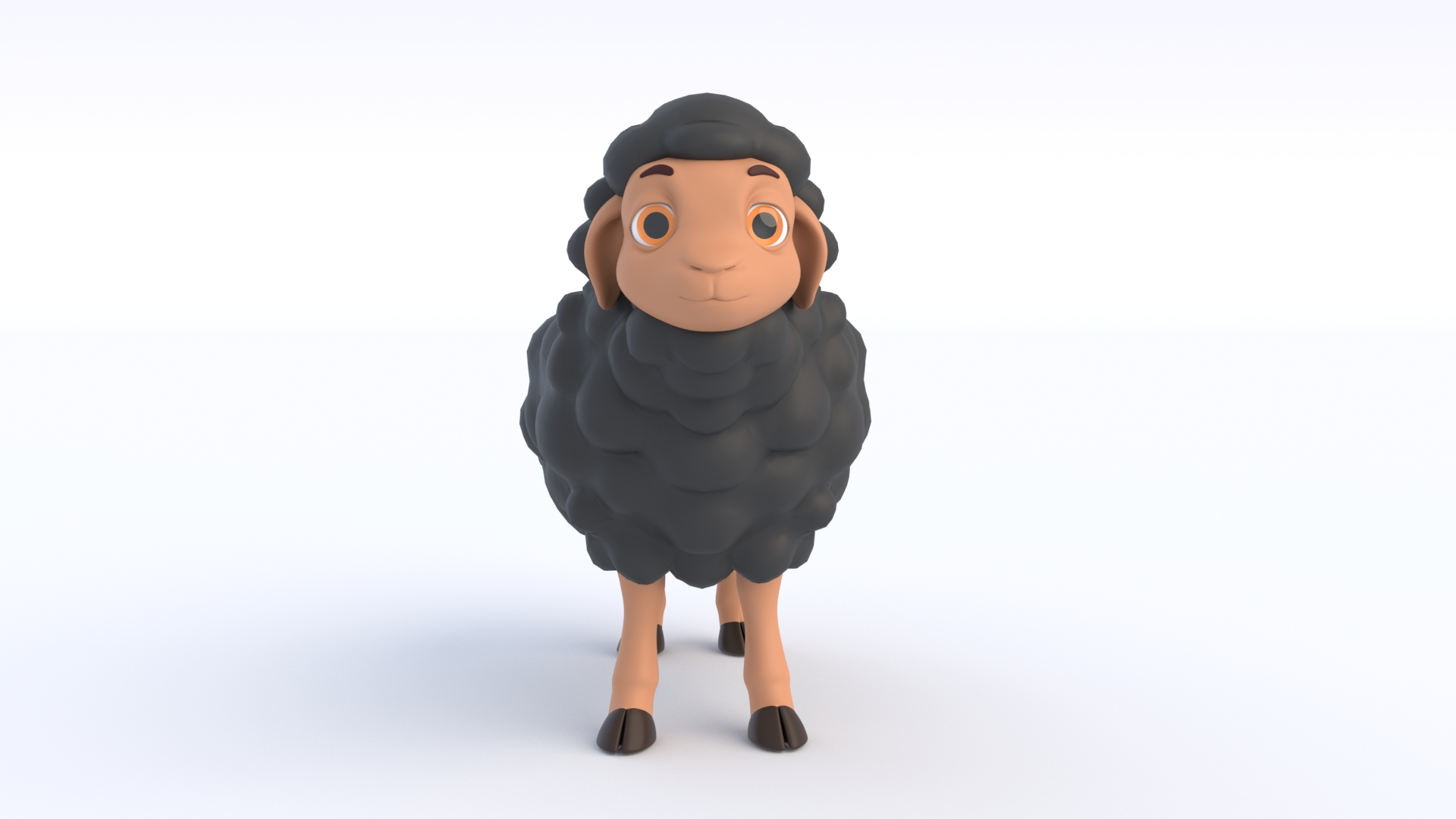 3D Cartoon Sheep Model - TurboSquid 2423977