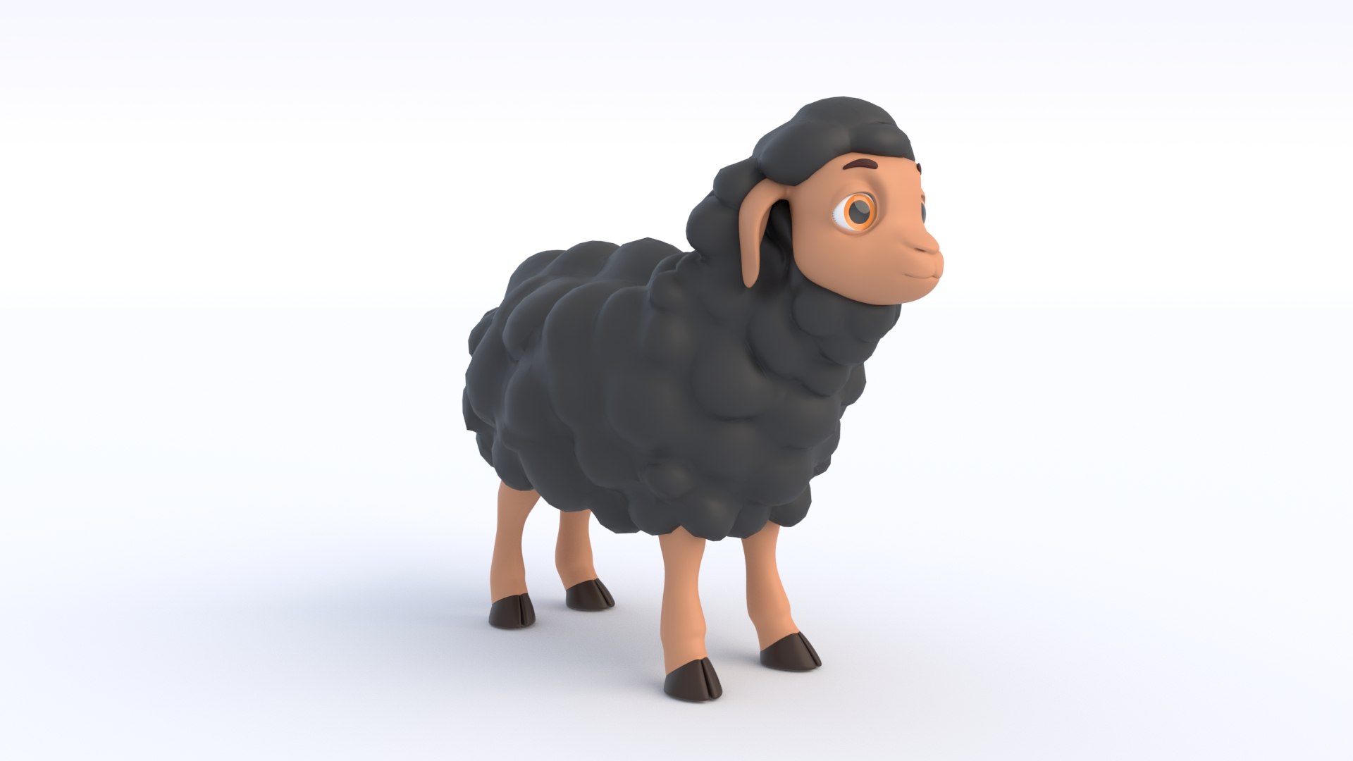 3D Cartoon Sheep Model - TurboSquid 2423977