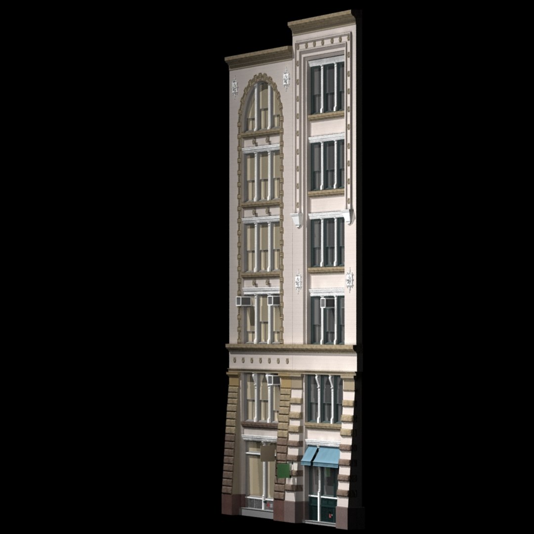 3d Nyc Historical Building Facade Model