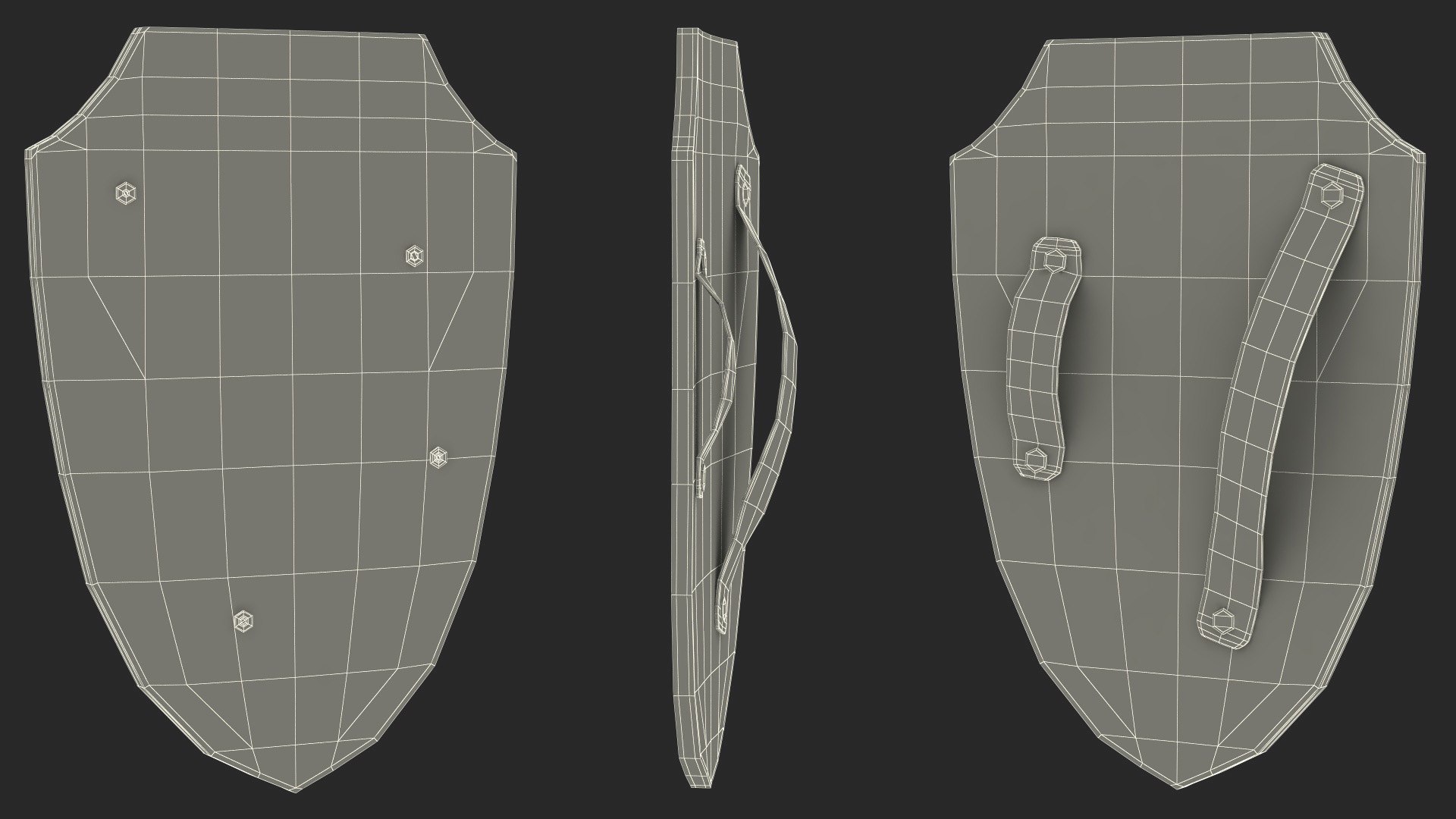 Toy Wooden Shield 3D - TurboSquid 2208799