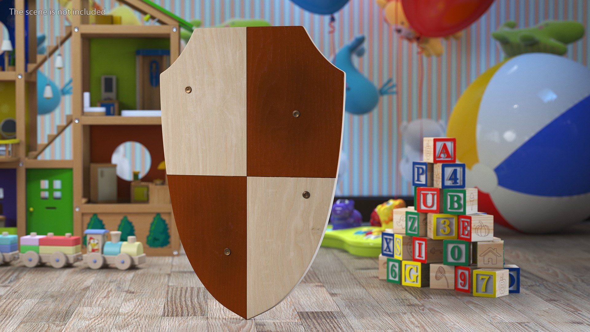 Toy Wooden Shield 3D - TurboSquid 2208799