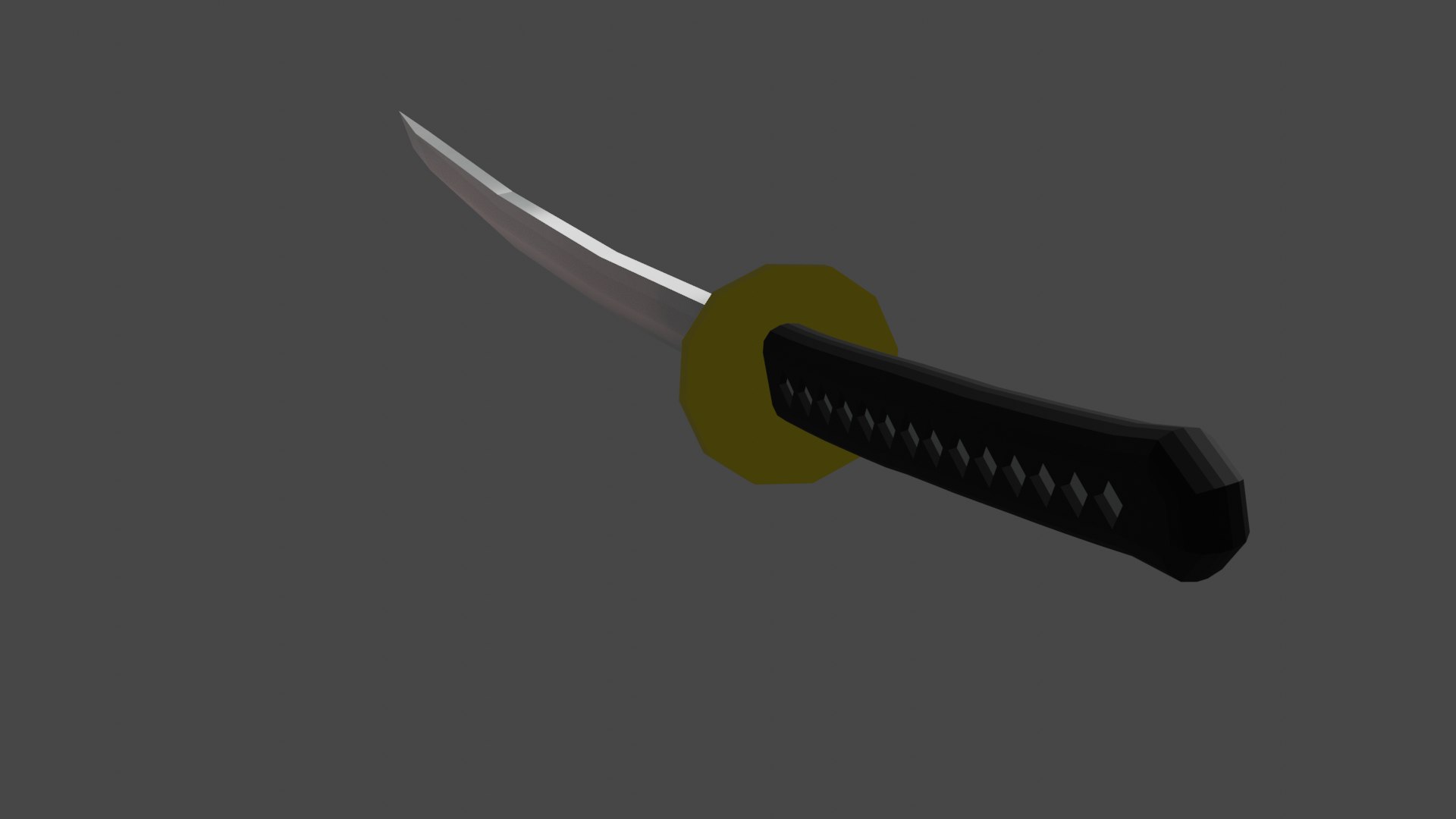 3D Katana Low Poly - TurboSquid 1947605