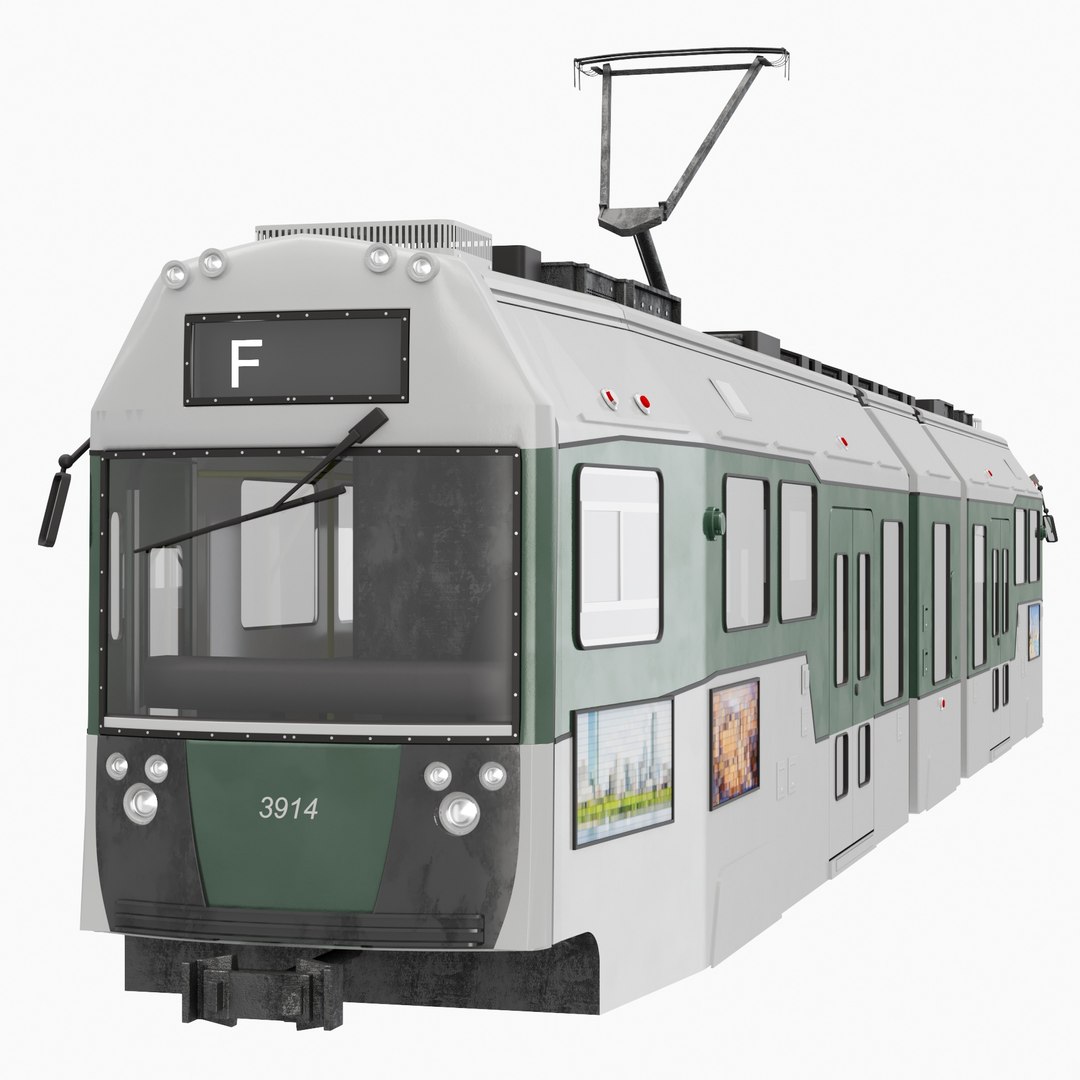 Boston New Green Line T Train 3D Model - TurboSquid 1968061
