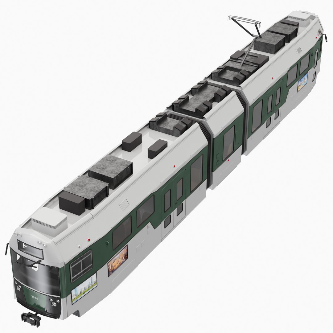 Boston New Green Line T Train 3D Model - TurboSquid 1968061