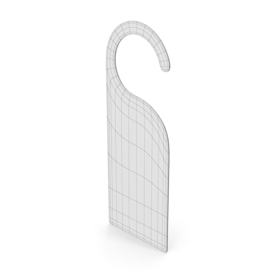 Hotel Room Door Tag Do Not Distrub 3D Model - TurboSquid 2283968