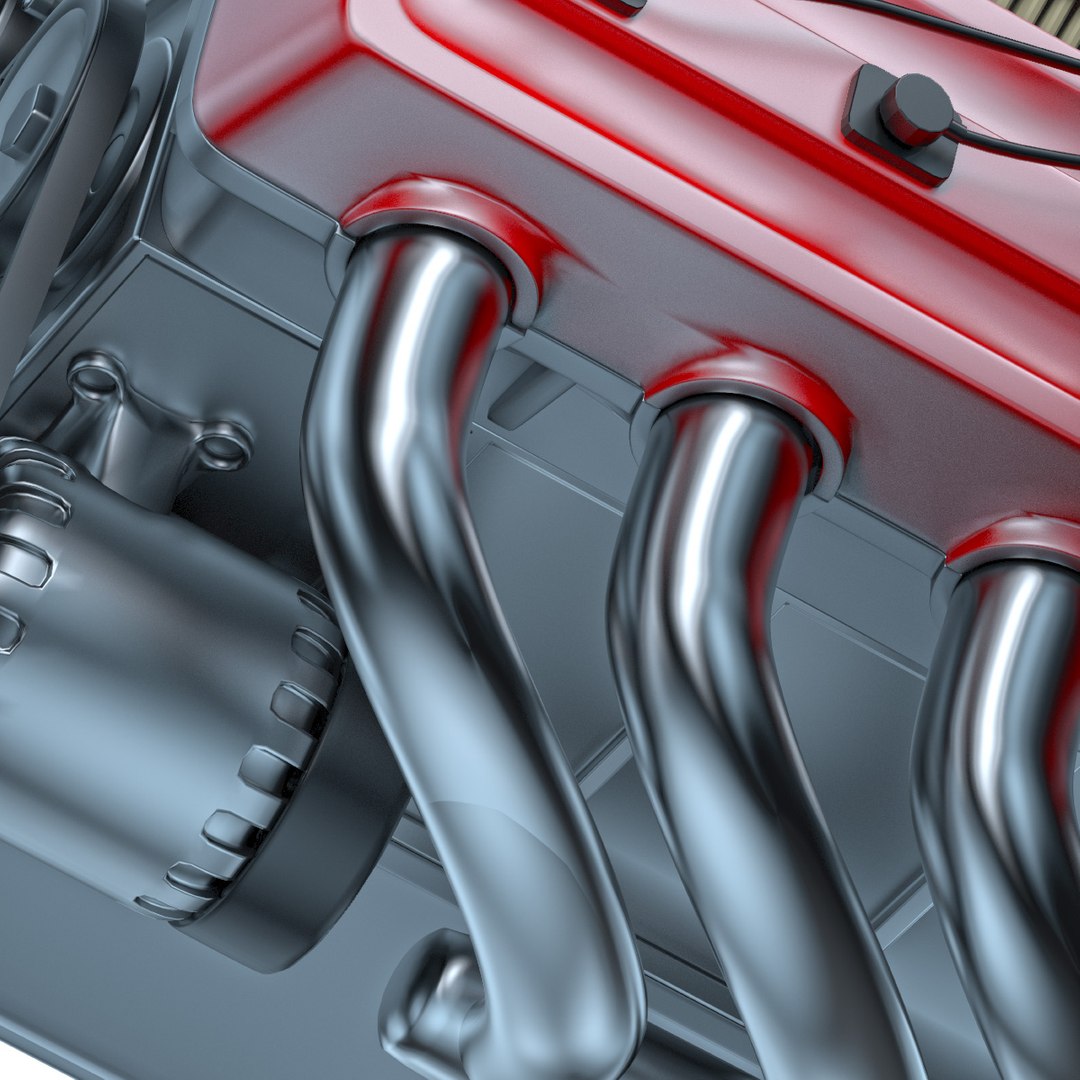 car engine - 3d 3ds