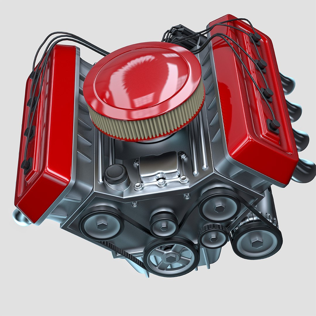 car engine - 3d 3ds