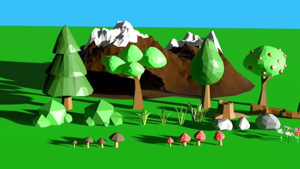 3D low poly nature models - TurboSquid 2010799