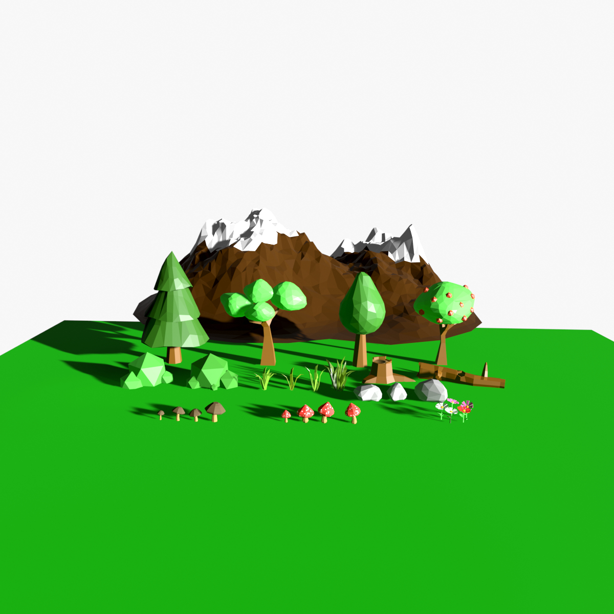 3D low poly nature models - TurboSquid 2010799