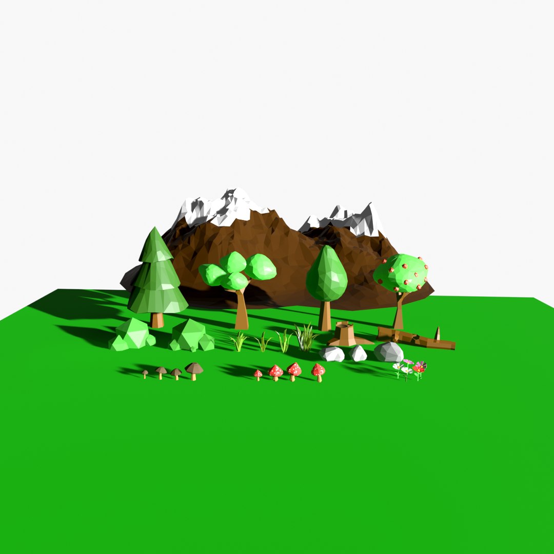 3D low poly nature models - TurboSquid 2010799