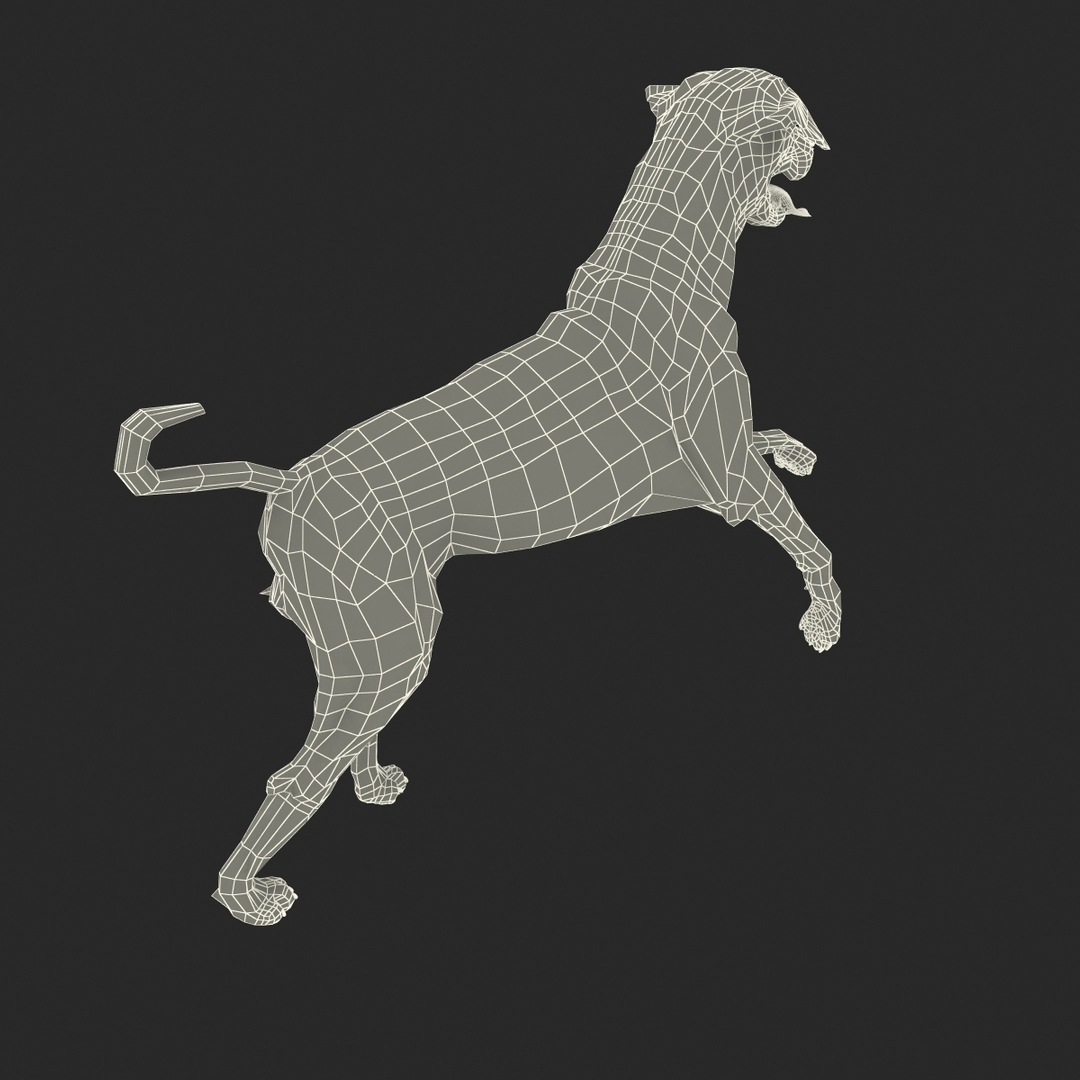 3d Model Rottweiler Pose 2