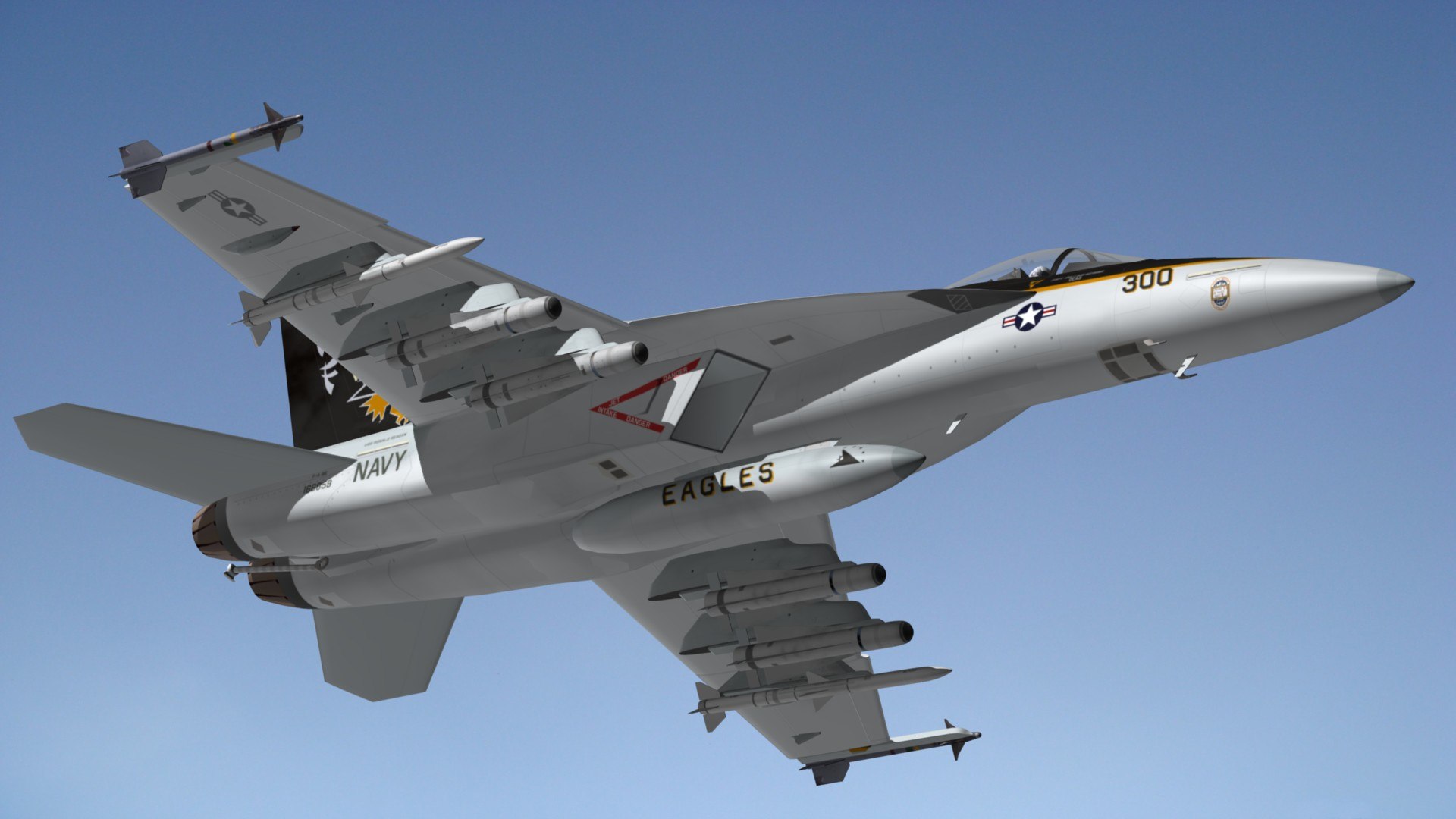 F18 Super Hornet Eagles 3D Model - TurboSquid 1752952