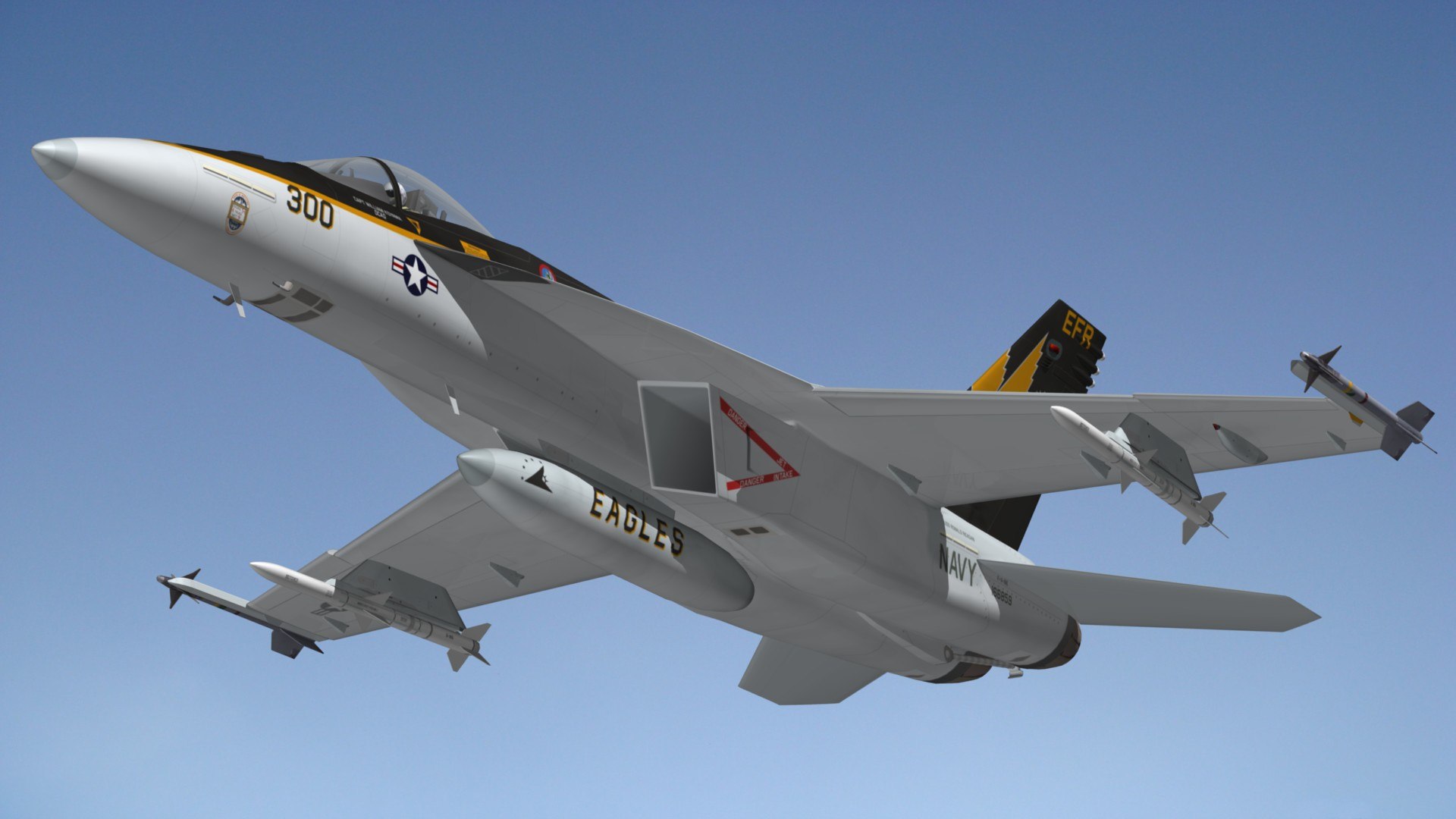 F18 Super Hornet Eagles 3D Model - TurboSquid 1752952