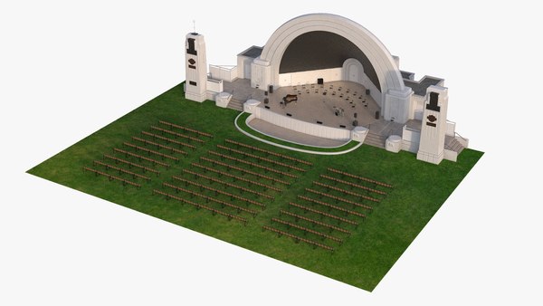 모피가 있는 Park Band Shell 및 좌석 3D 모델 - TurboSquid 2302768