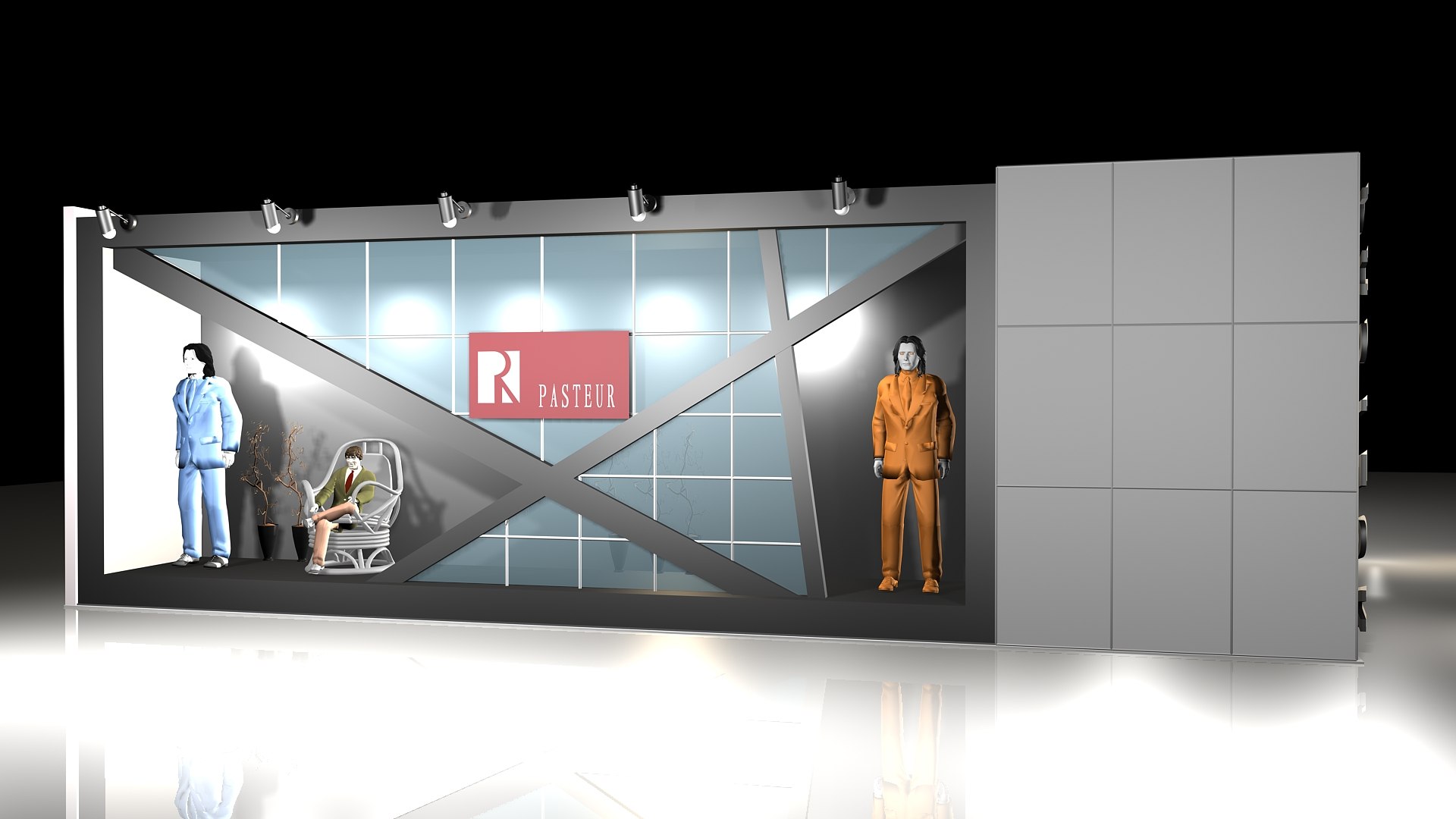 12x6 Creative Exhibition Booth Model - TurboSquid 1852300