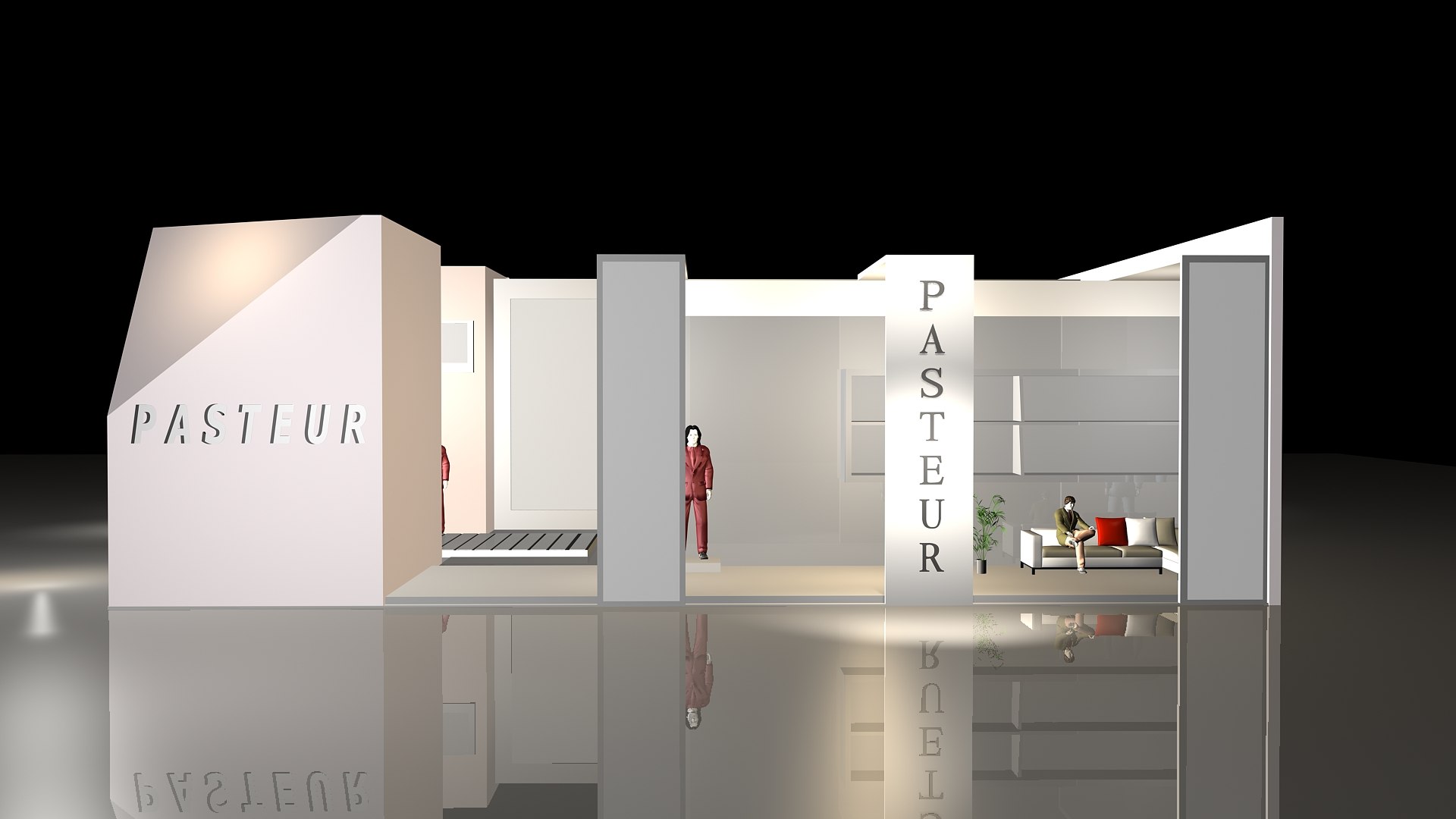 12x6 Creative Exhibition Booth Model - TurboSquid 1852300