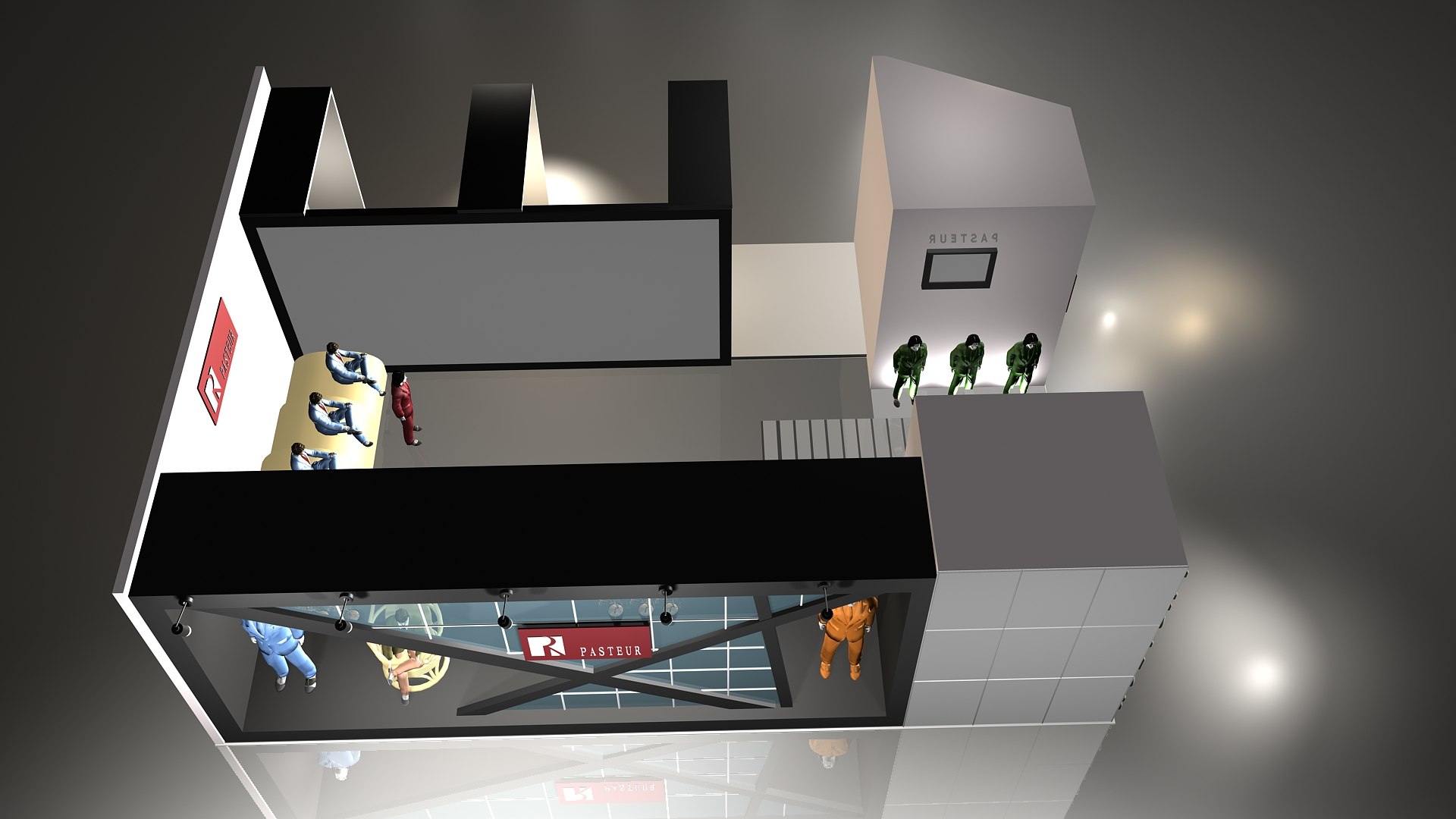 12x6 Creative Exhibition Booth Model - TurboSquid 1852300