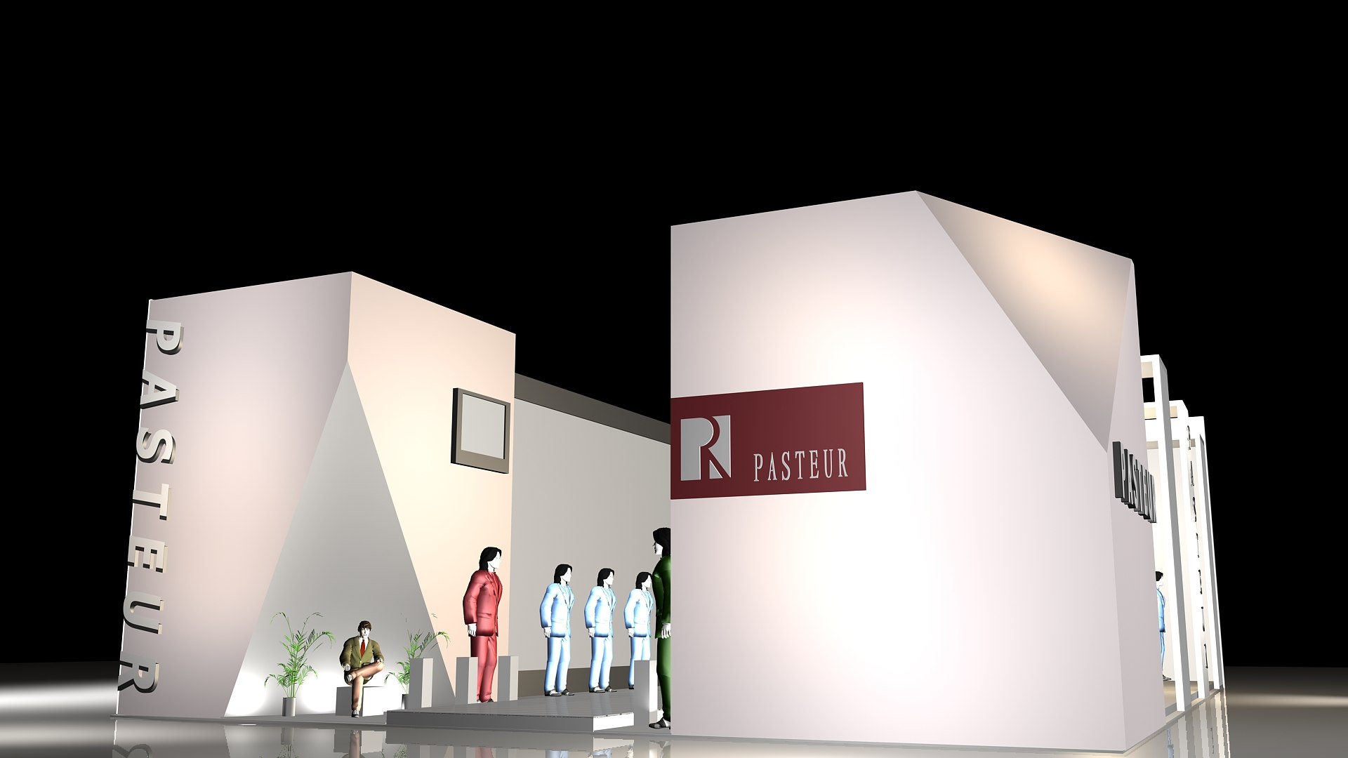 12x6 Creative Exhibition Booth Model - TurboSquid 1852300