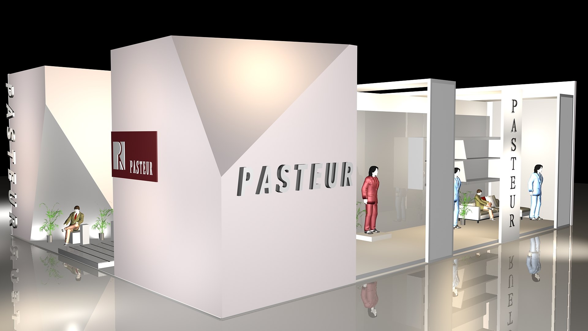 12x6 Creative Exhibition Booth Model - TurboSquid 1852300