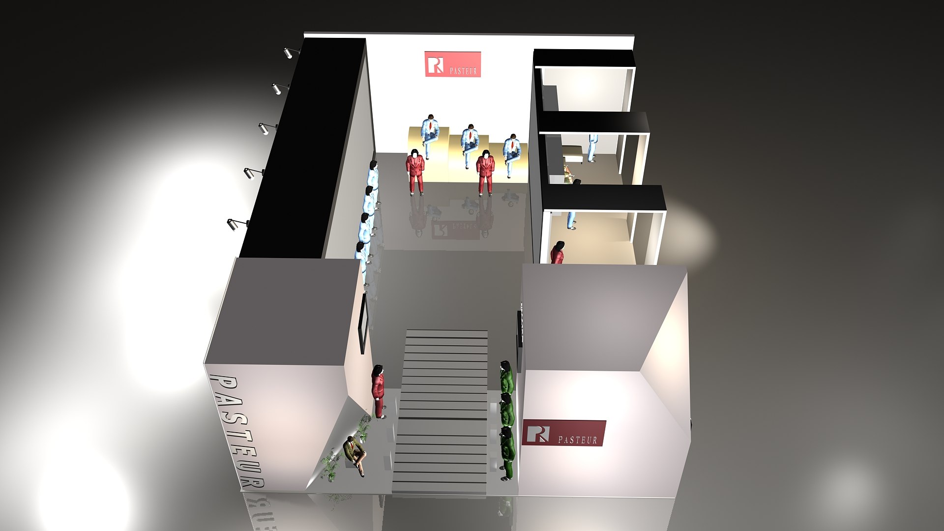 12x6 Creative Exhibition Booth Model - TurboSquid 1852300