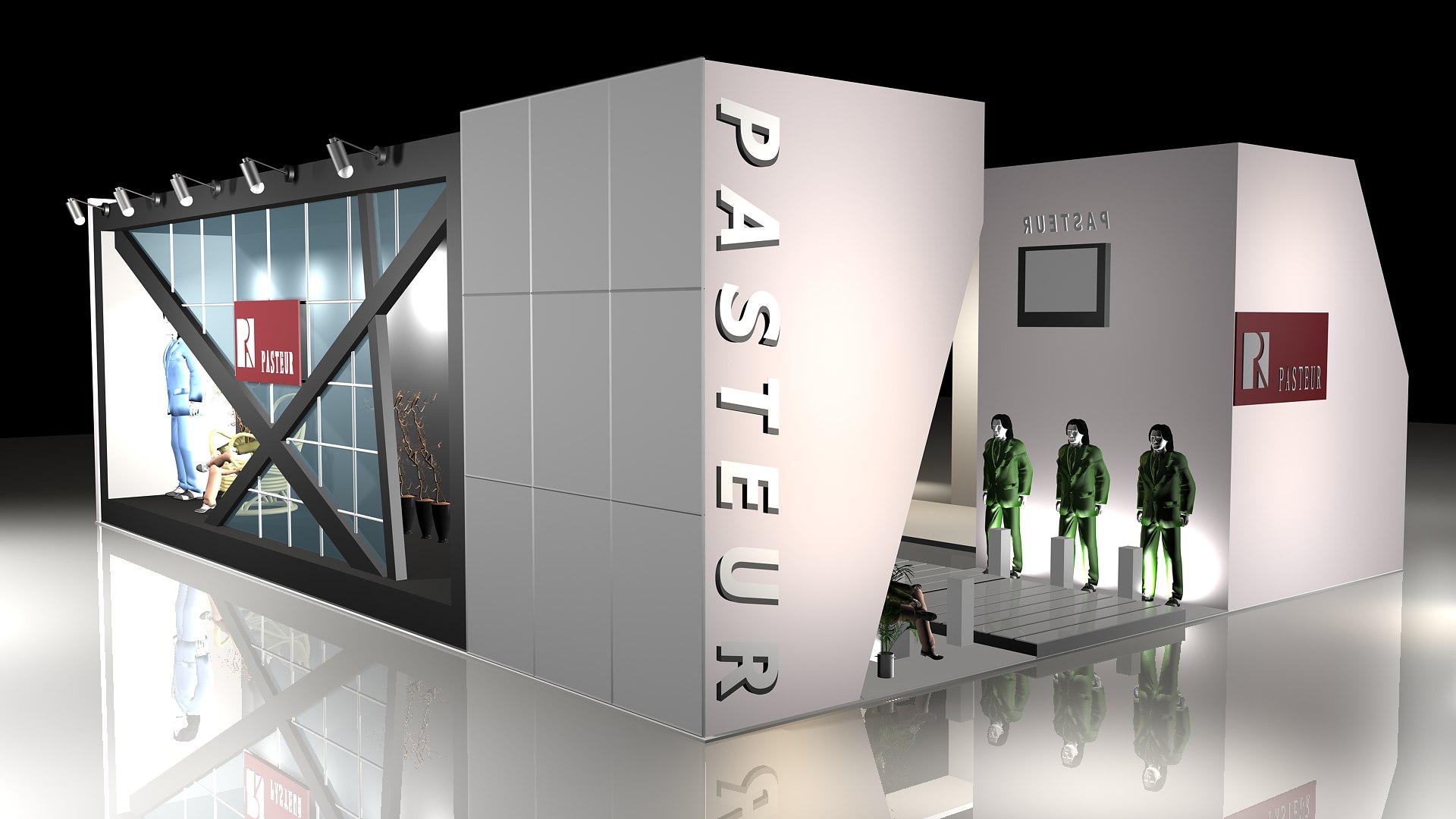 12x6 Creative Exhibition Booth Model - TurboSquid 1852300