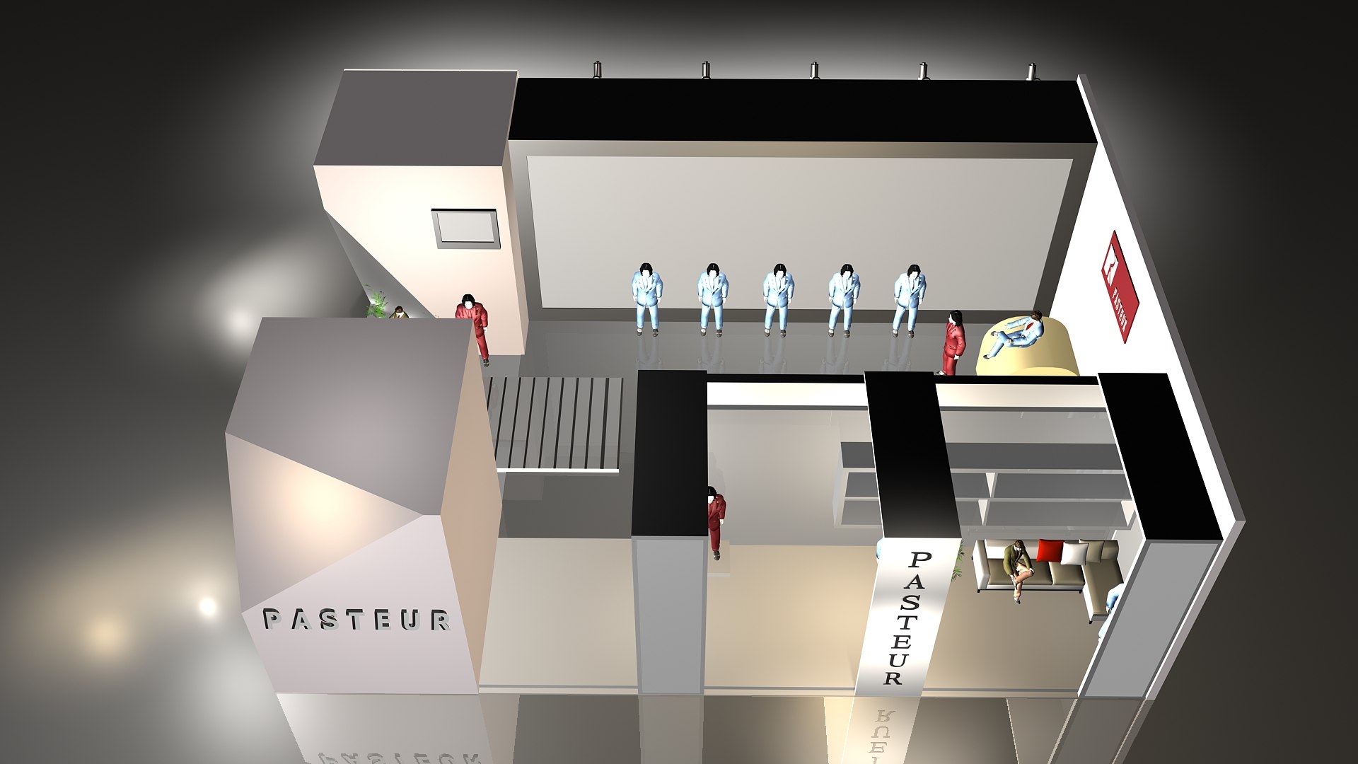 12x6 Creative Exhibition Booth Model - TurboSquid 1852300