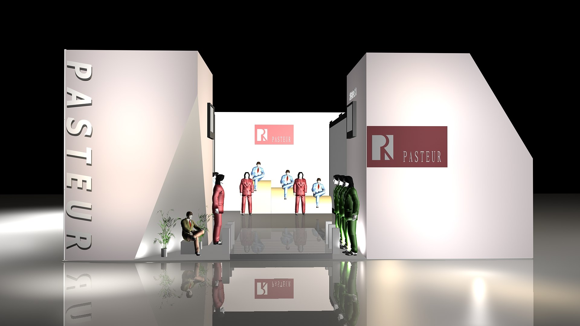 12x6 Creative Exhibition Booth Model - TurboSquid 1852300