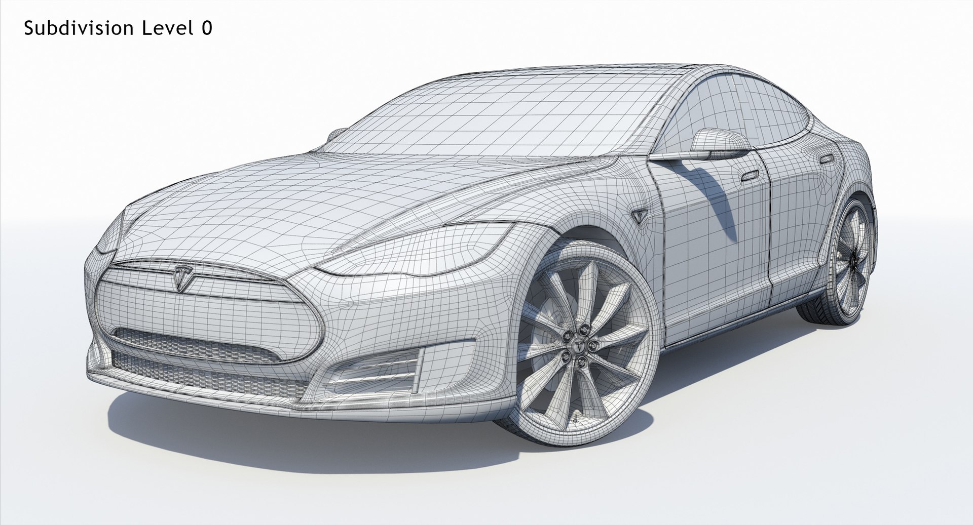 3d tesla s modelled