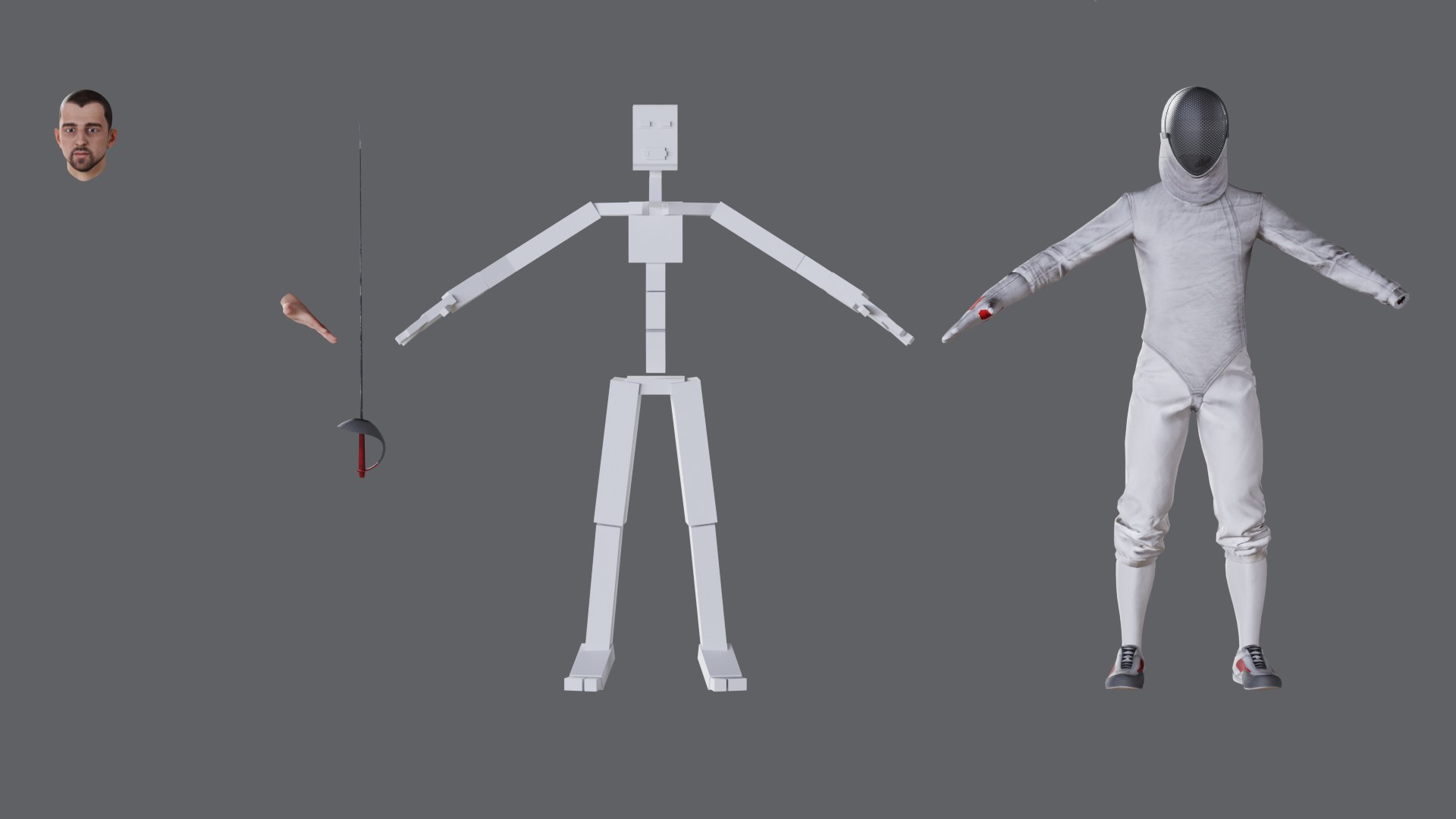 Fencer 3D - TurboSquid 1868550