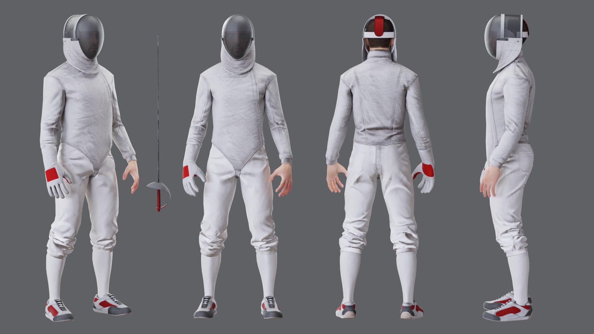 Fencer 3D - TurboSquid 1868550