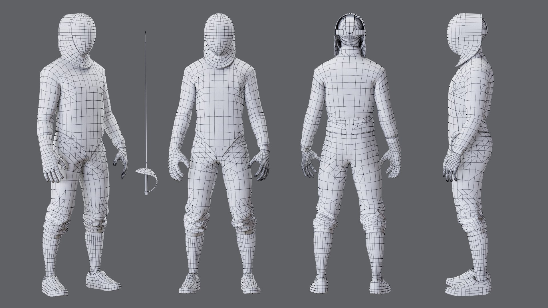Fencer 3D - TurboSquid 1868550