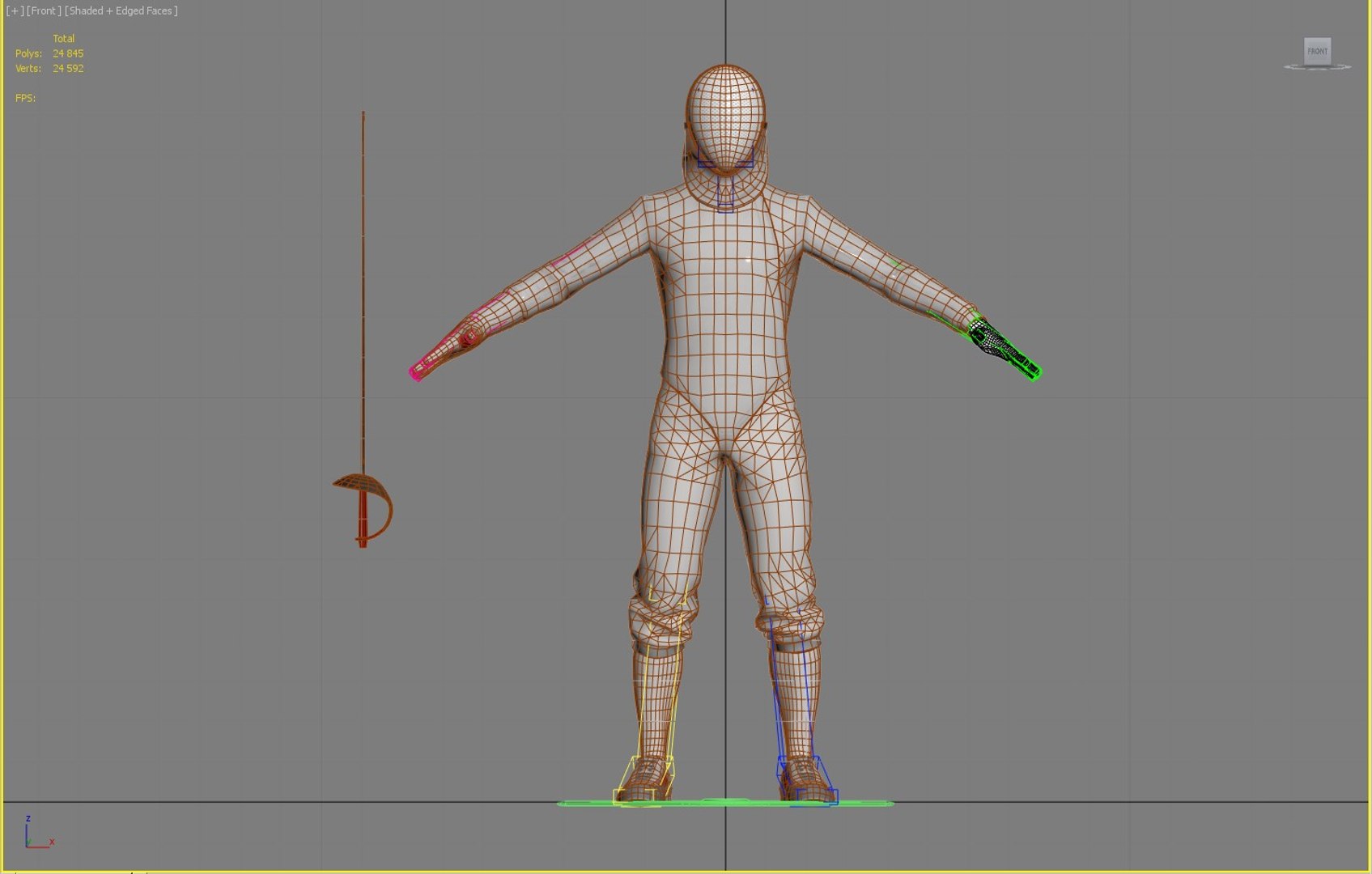Fencer 3D - TurboSquid 1868550