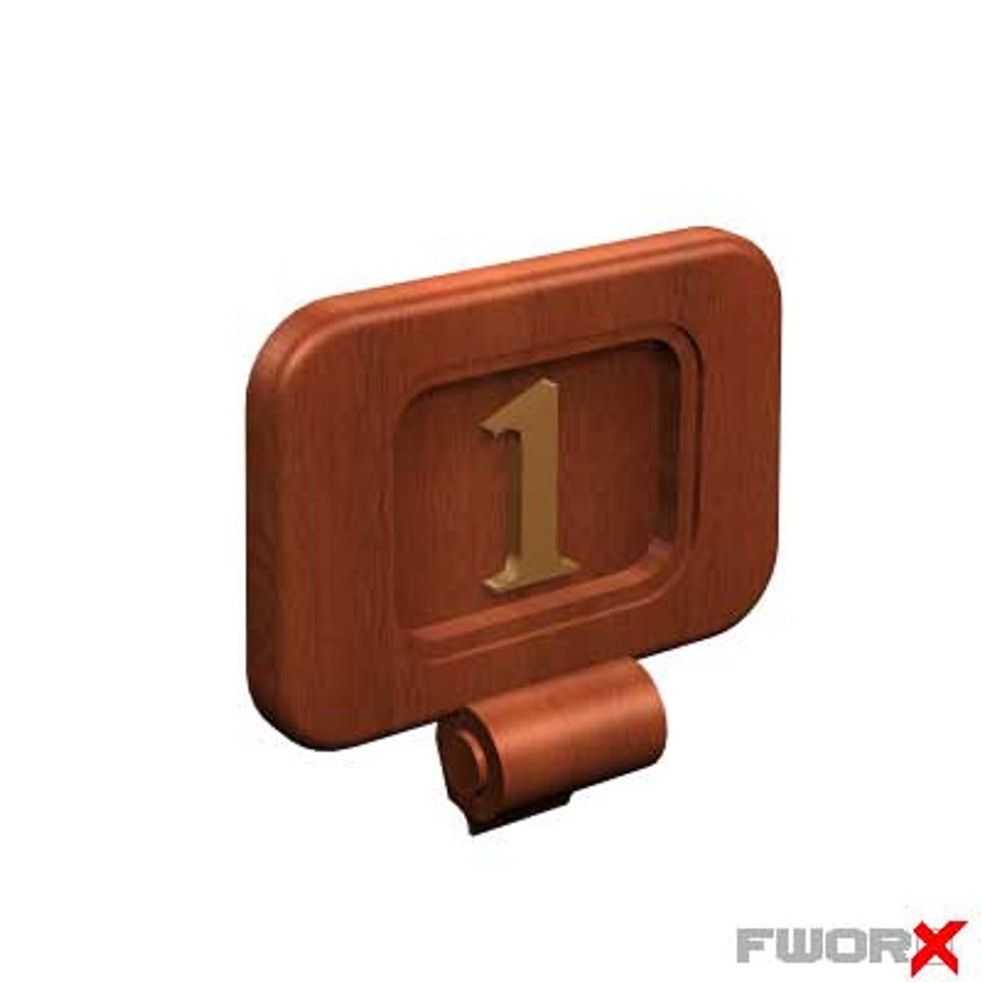 Free Number Plate 3d Model