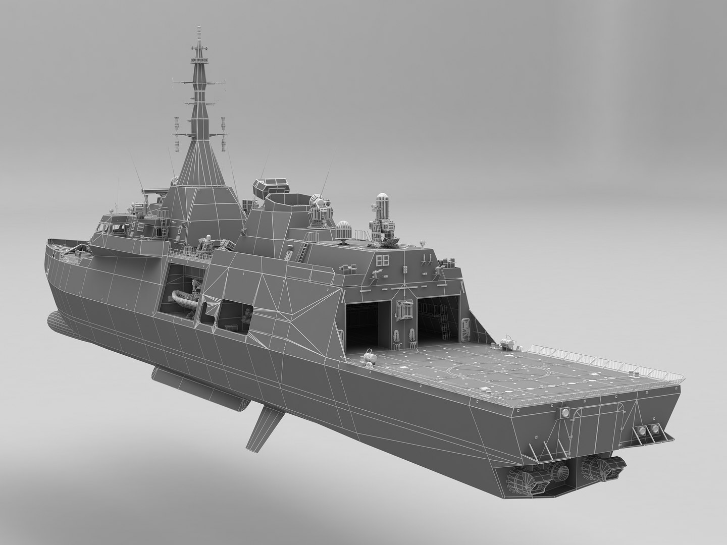 Frigate 3D Model - TurboSquid 2064795