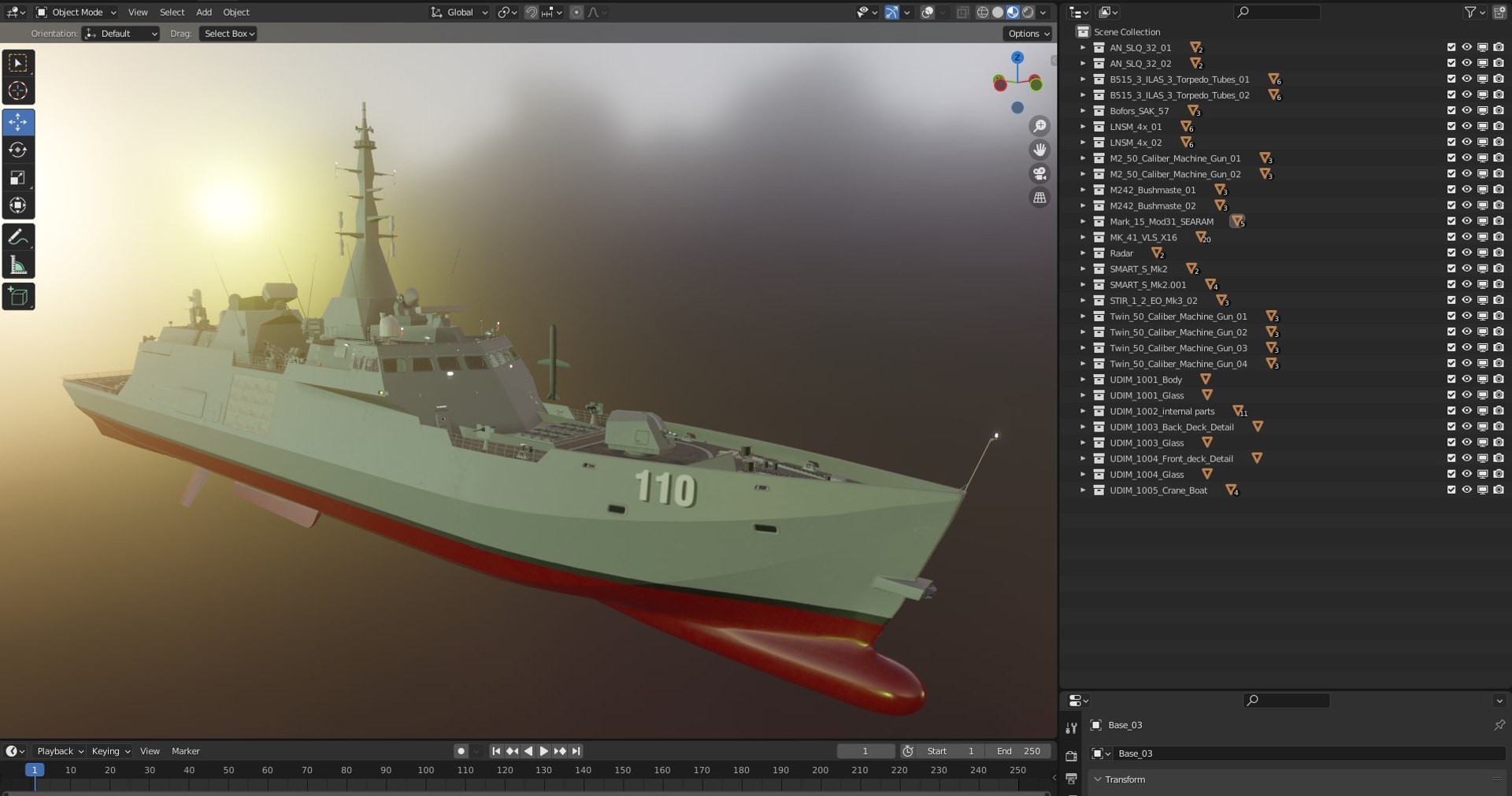 Frigate 3D Model - TurboSquid 2064795