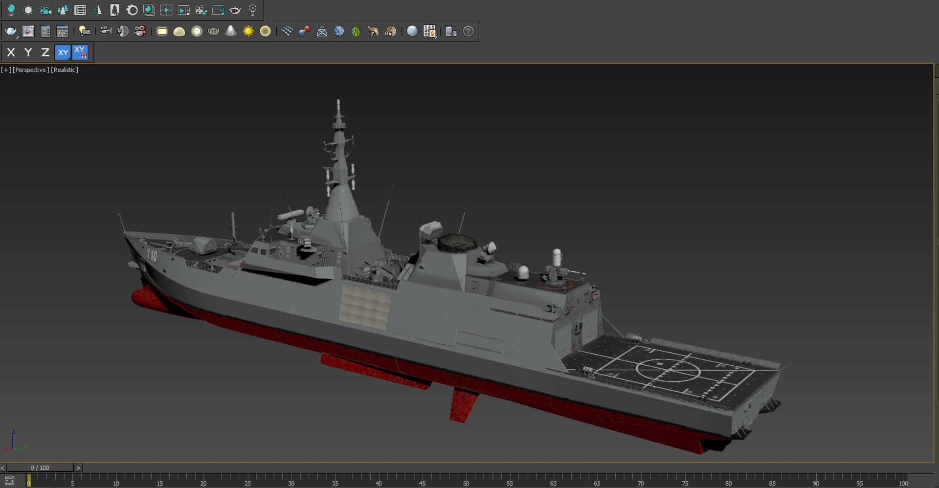 Frigate 3D Model - TurboSquid 2064795