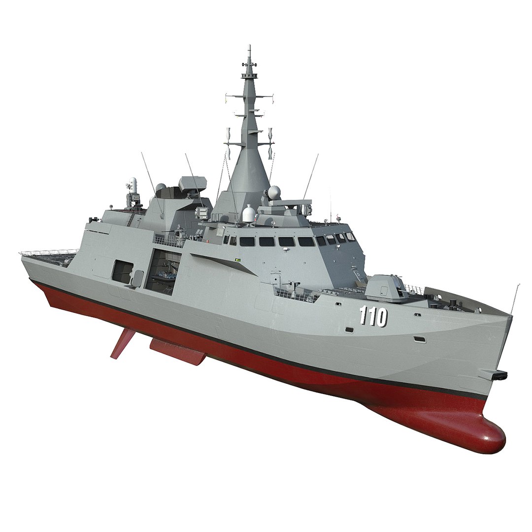 Frigate 3D Model - TurboSquid 2064795