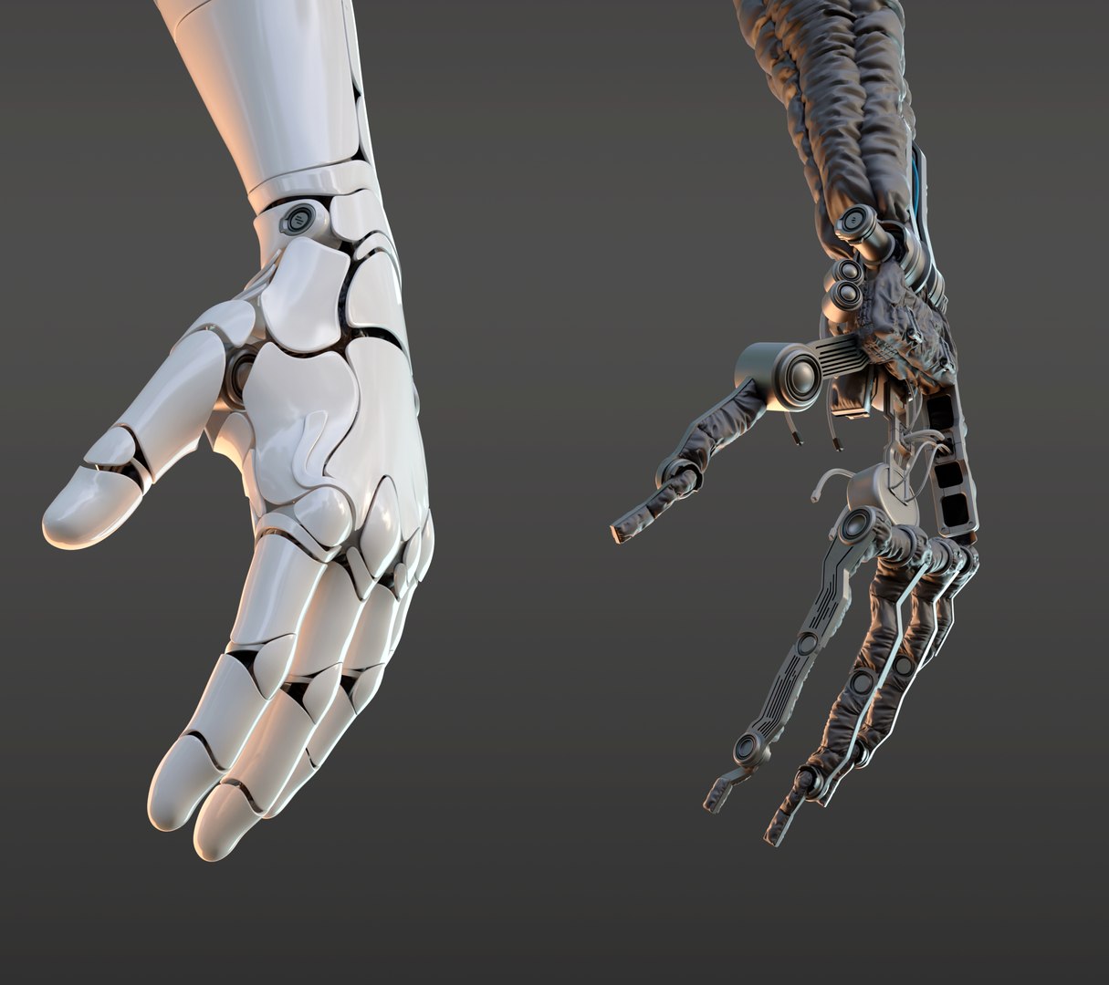 Robotic hand model - TurboSquid 1605002