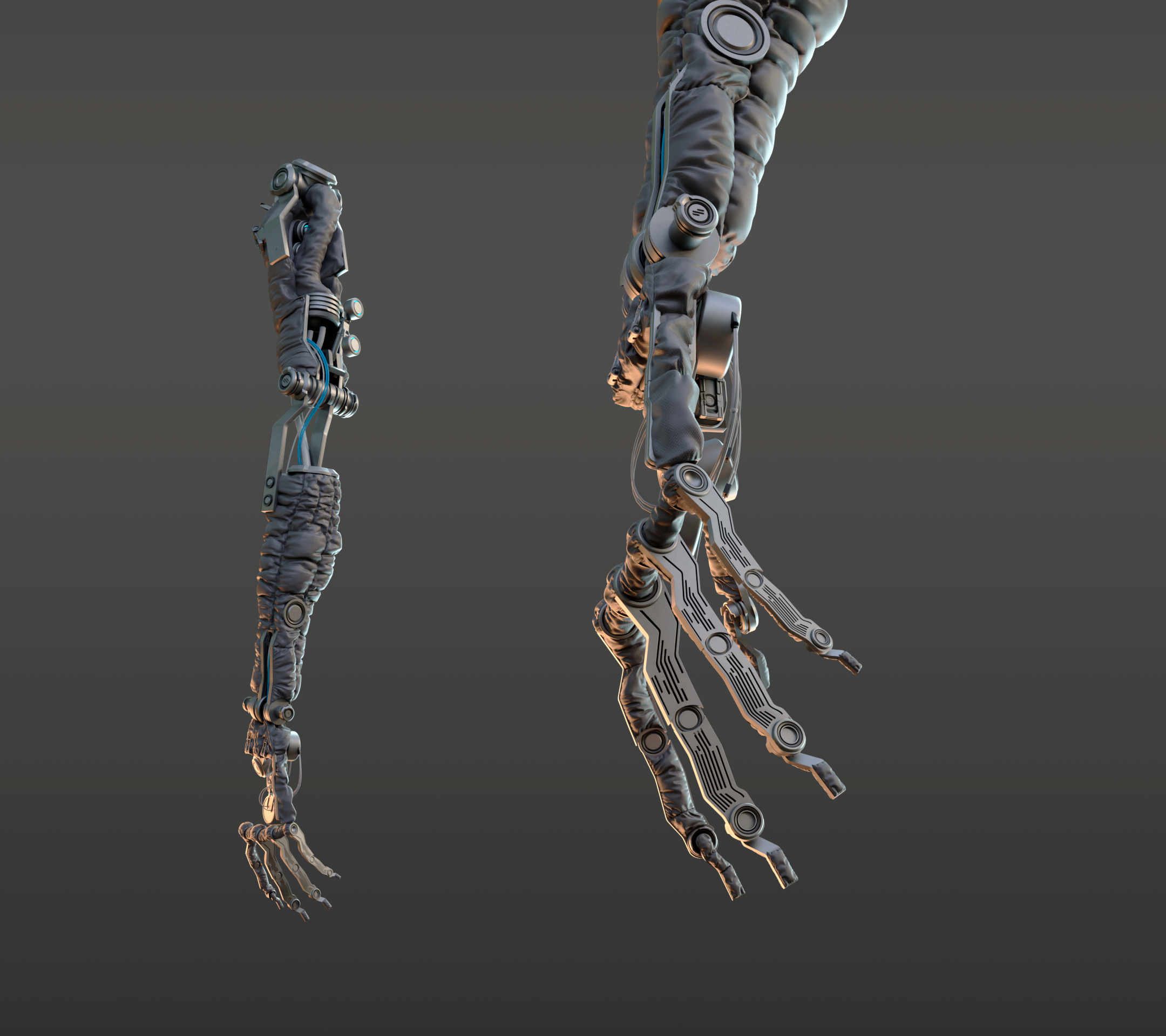 Robotic hand model - TurboSquid 1605002