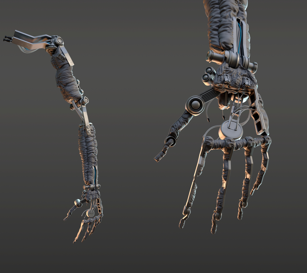 Robotic hand model - TurboSquid 1605002