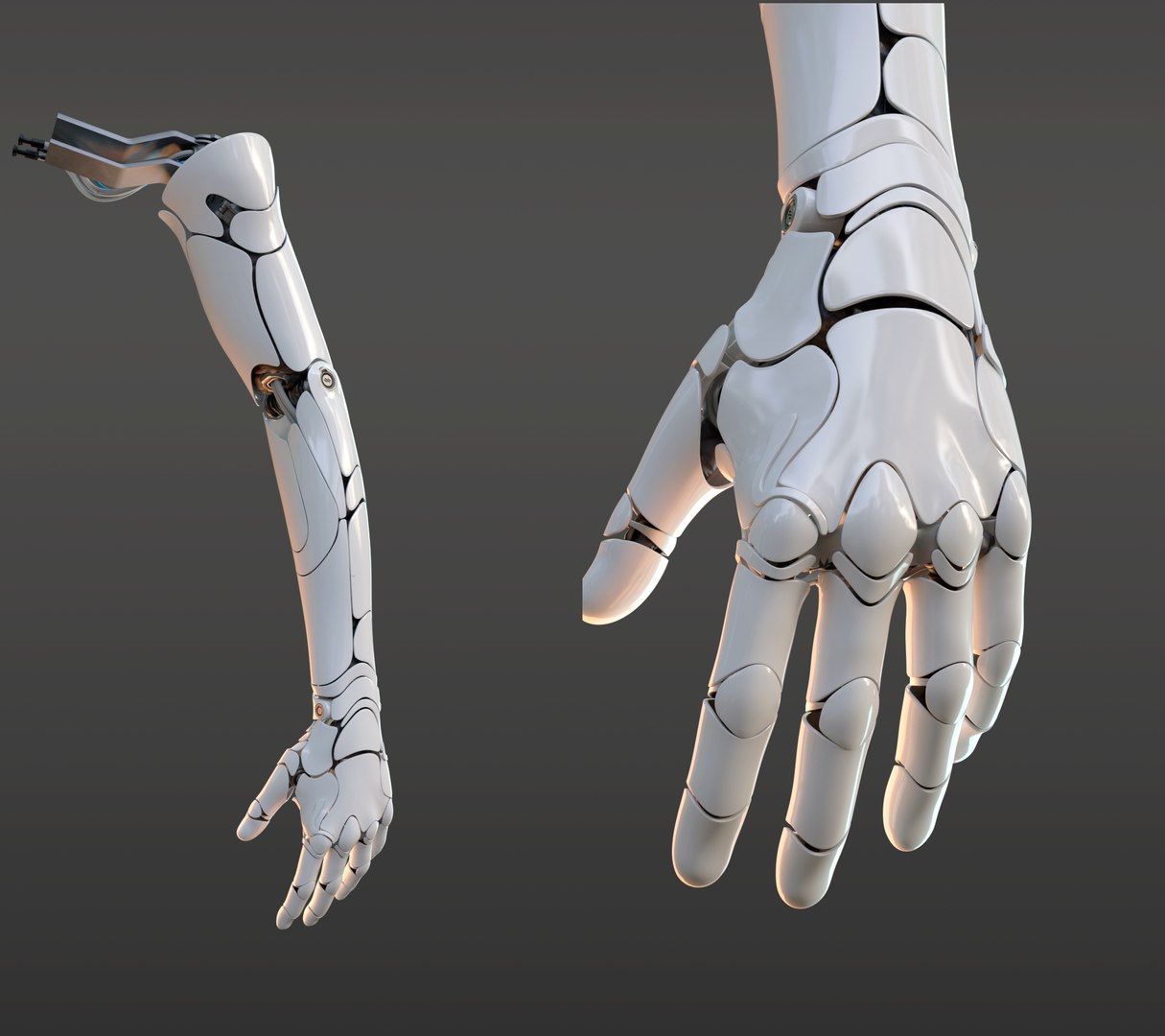 Robotic Hand Model - TurboSquid 1605002